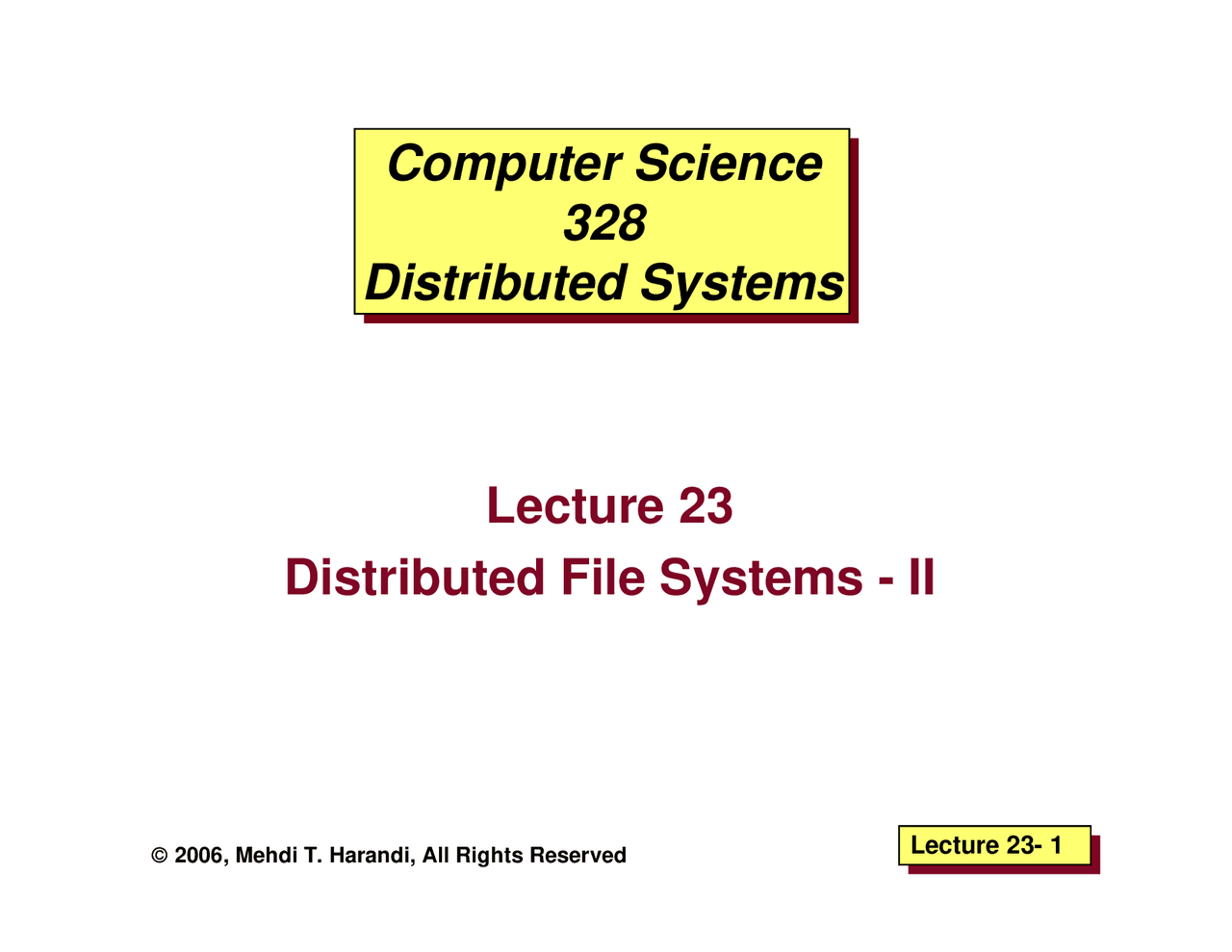 Distributed File Systems: An Overview of NFS and AFS | Papers Computer Science | Docsity