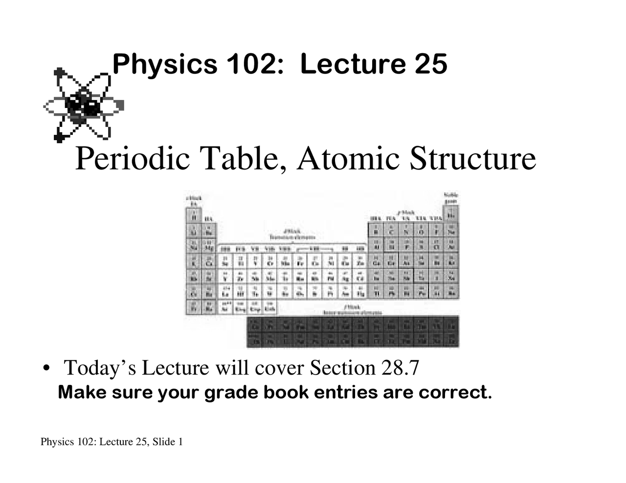 Quantum Numbers in Periodic Table and Atomic Structure - Study Guide ...