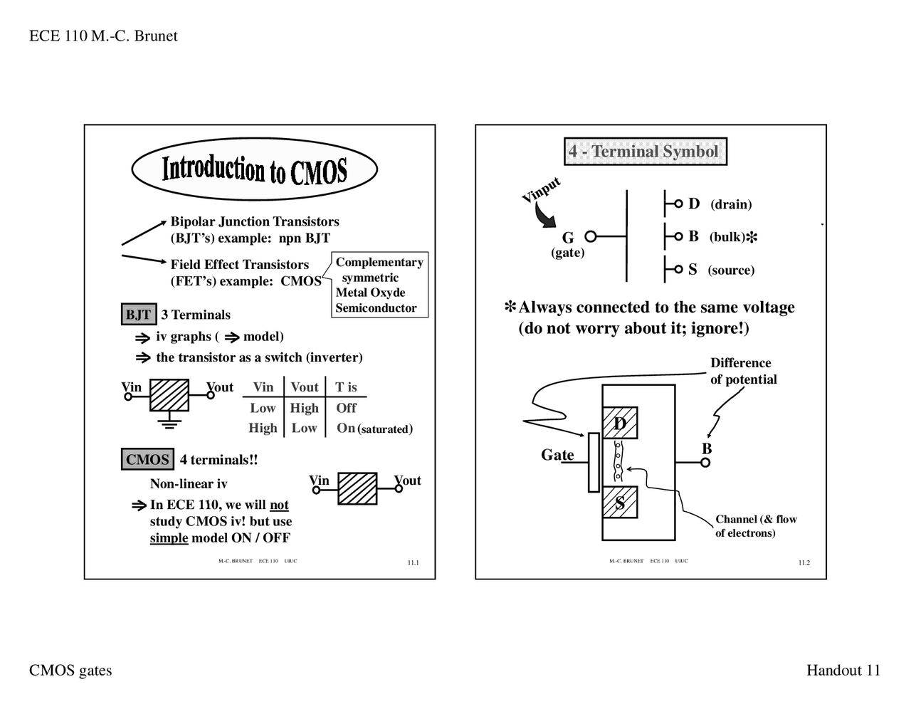 Introduction To Complementary Metaloxidesemiconductor With Examples