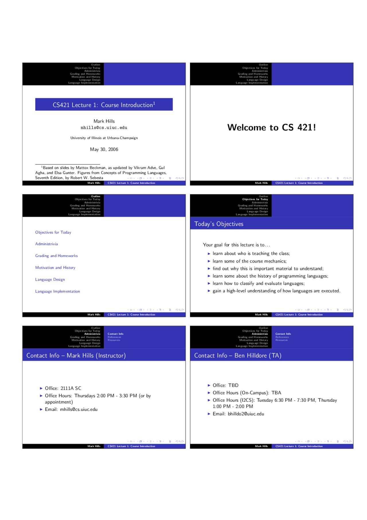 Slides On Course Introduction Programming Languages And Compilers 8409
