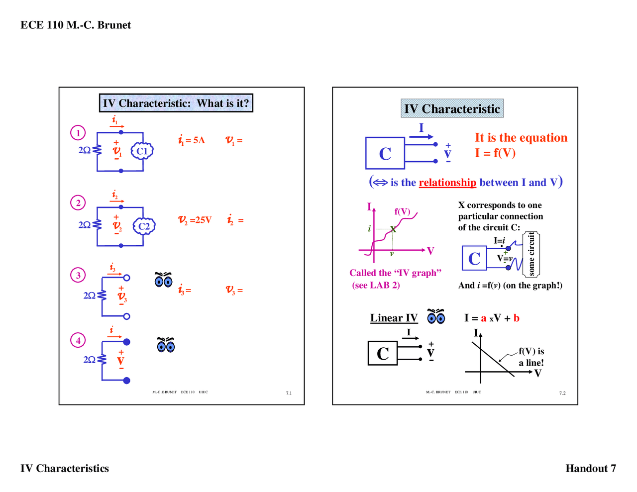Circuits Introduction To Electronics Class Notes Ece 110 Docsity