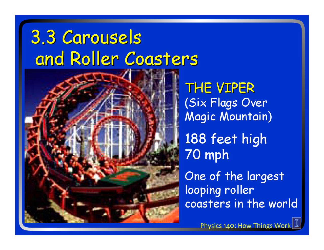 Roller Coaster Physics, Circular Motion, Perceived Acceleration | PHYS ...
