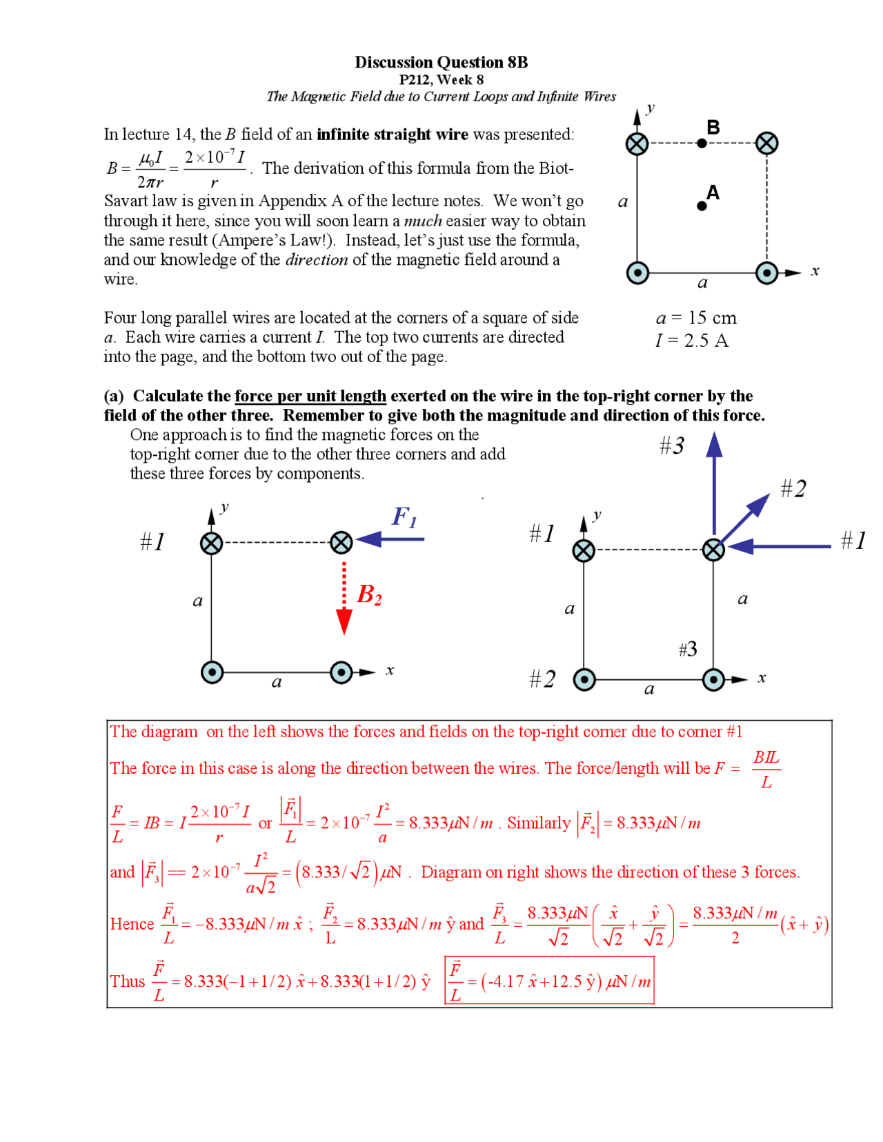 Discussion Of The Magnetic Field Due To Current Loops And Wires Phys
