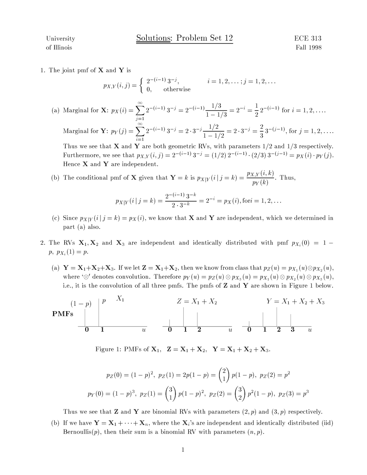 Assignment 12 Solutions - Probability with Engineering Applications ...
