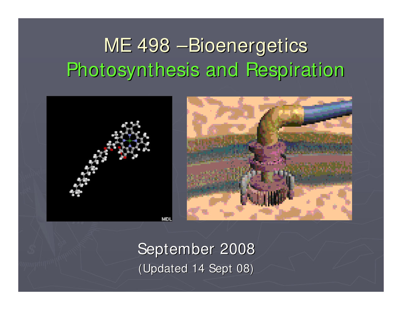 Photosynthesis And Respiration Lecture Slides Me 498 Docsity