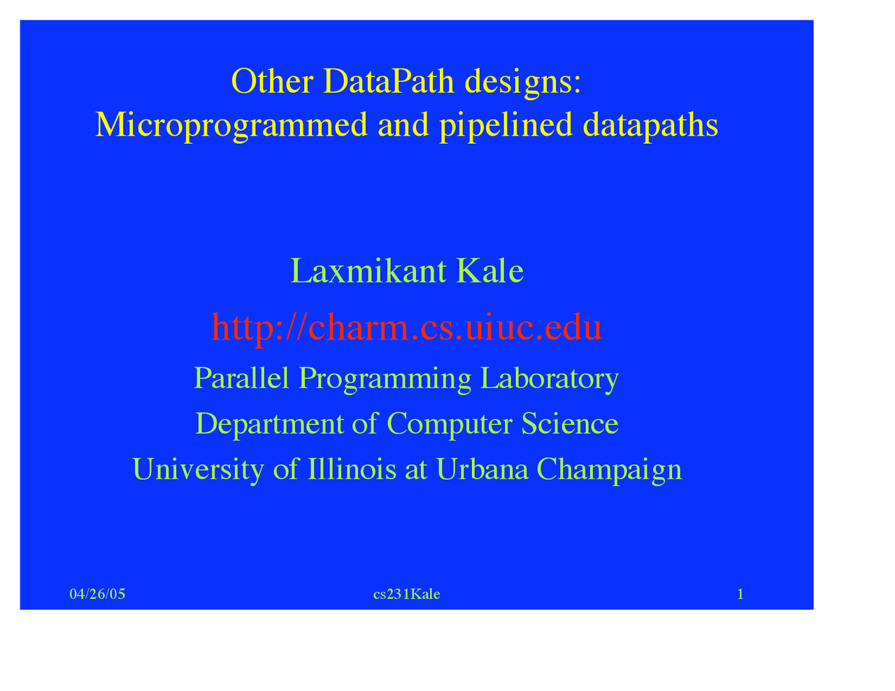 Other Data Path Designs Microprogramed And Pipelined Datapaths Cs