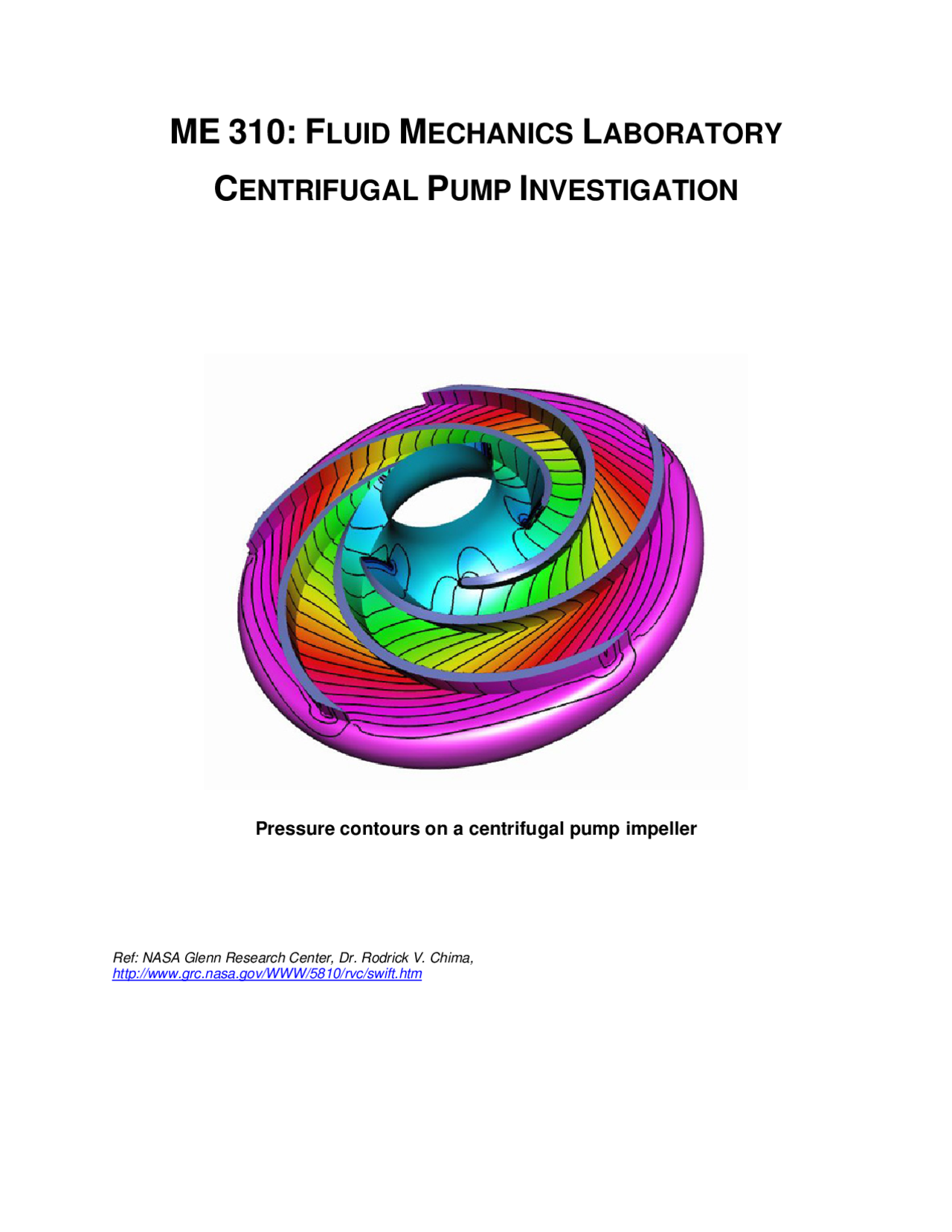 Centrifugal Pump Investigation Lecture Slides Me 310 Docsity