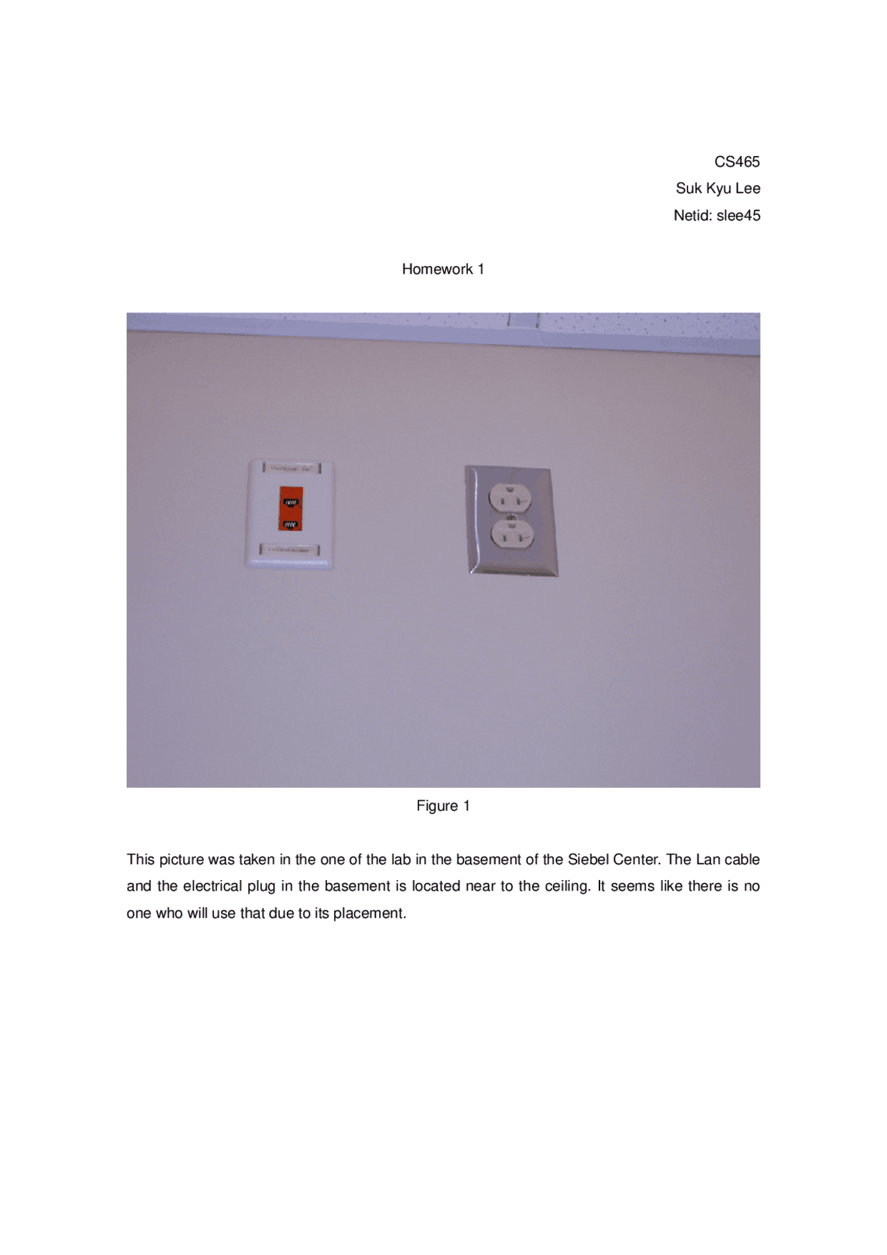 Assignment 1 for Siebel Center - User Interface Design | CS 465 - Docsity