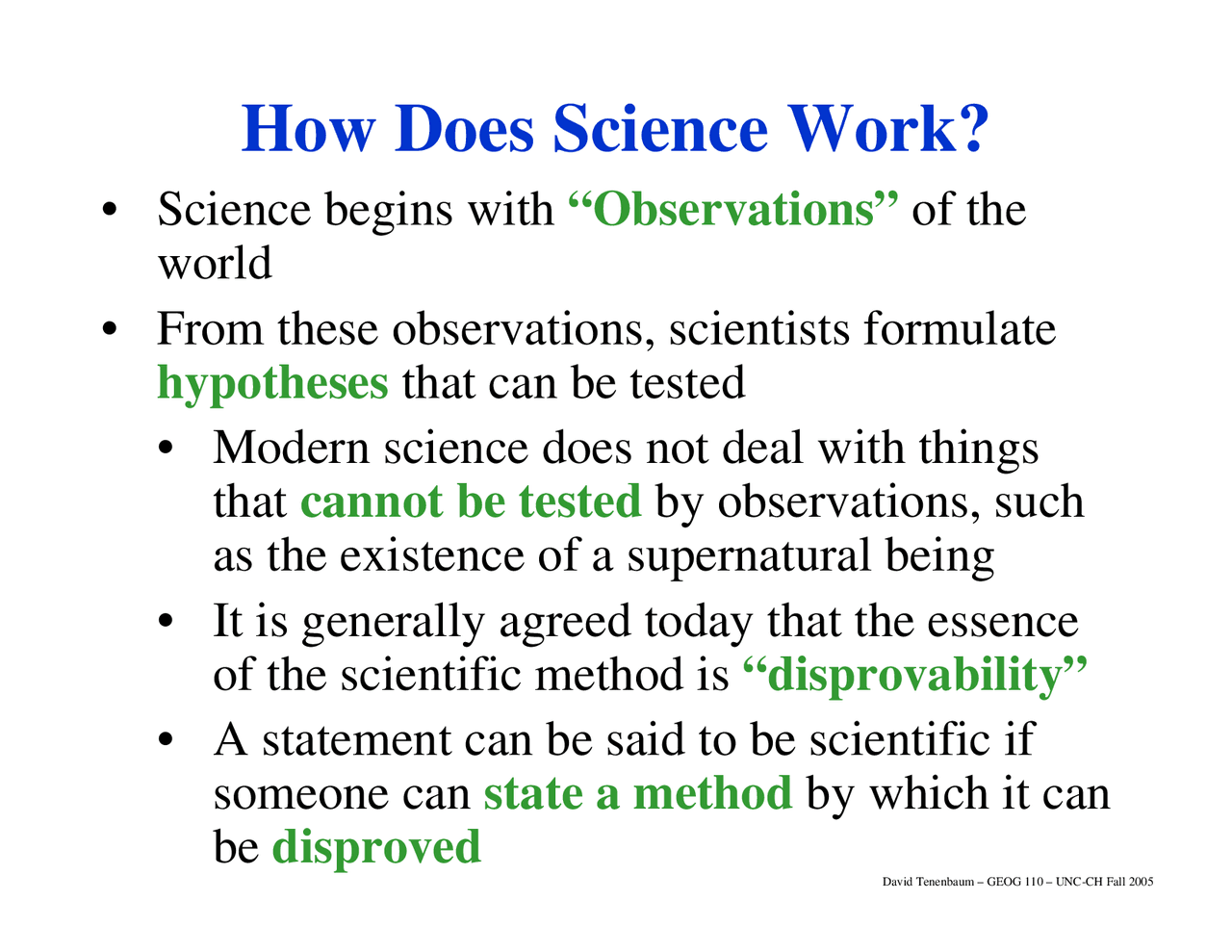 How Does Science Work - Geography of Environmental Systems | GEOG 110 ...