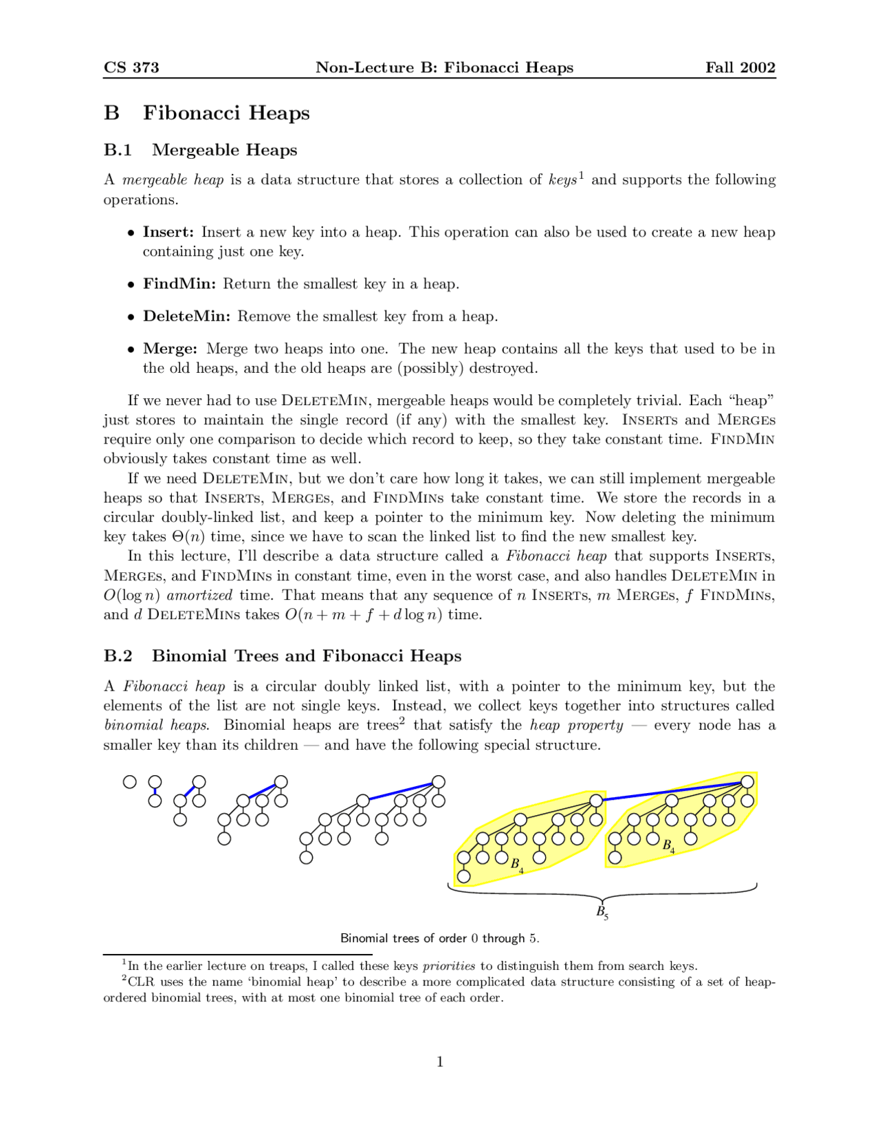 Fibonacci Heaps Lecture Notes Theory Of Computation Cs 373 Docsity 4101