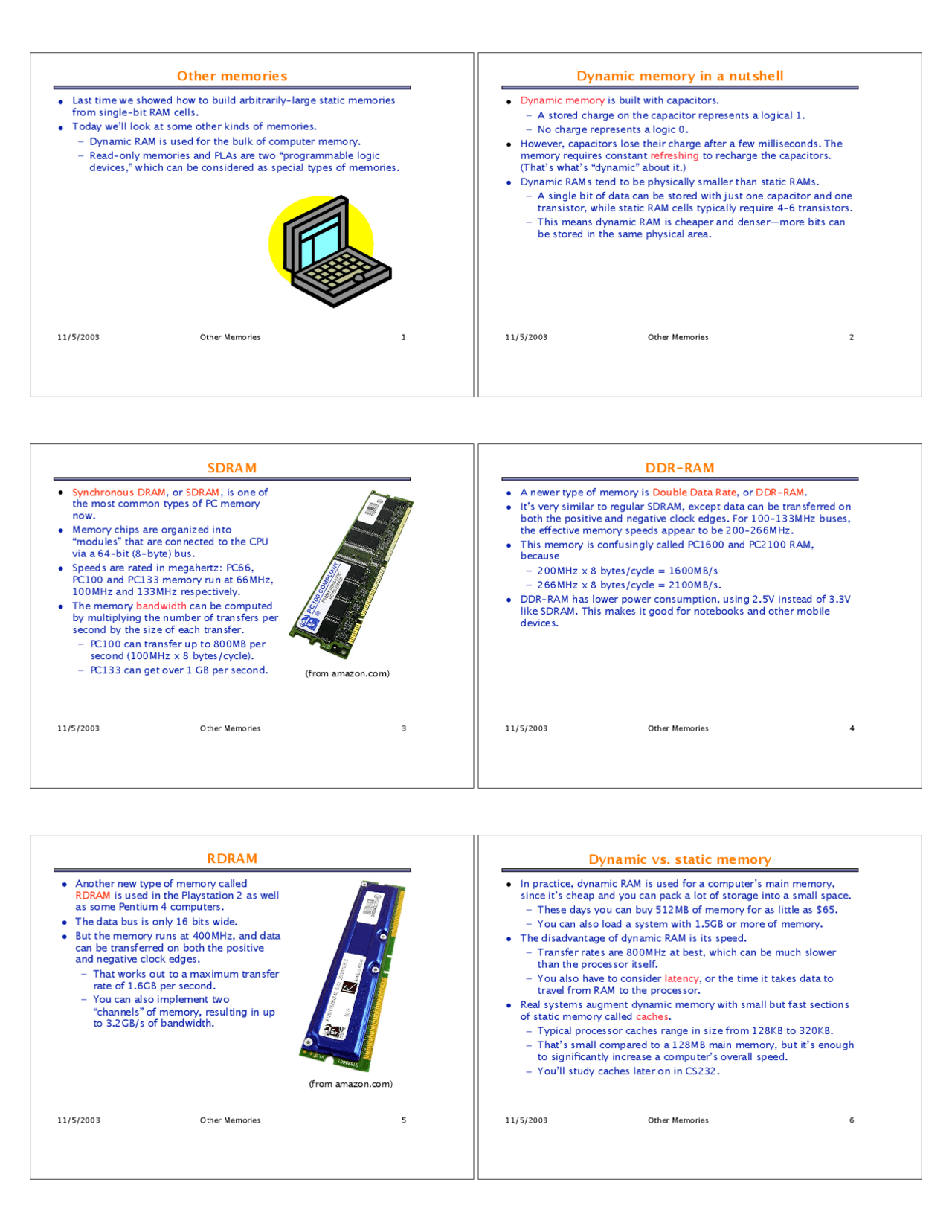 Dynamic Memory in a Nutshell - Computer Architecture I | CS 231 - Docsity