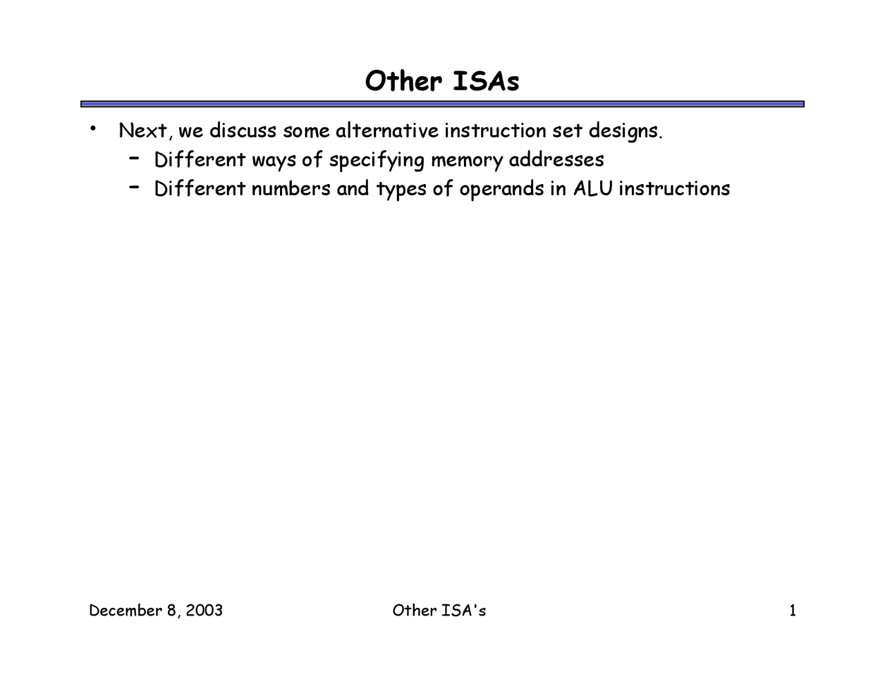 Study Notes for Addressing Mode - Computer Architecture I | CS 231 ...