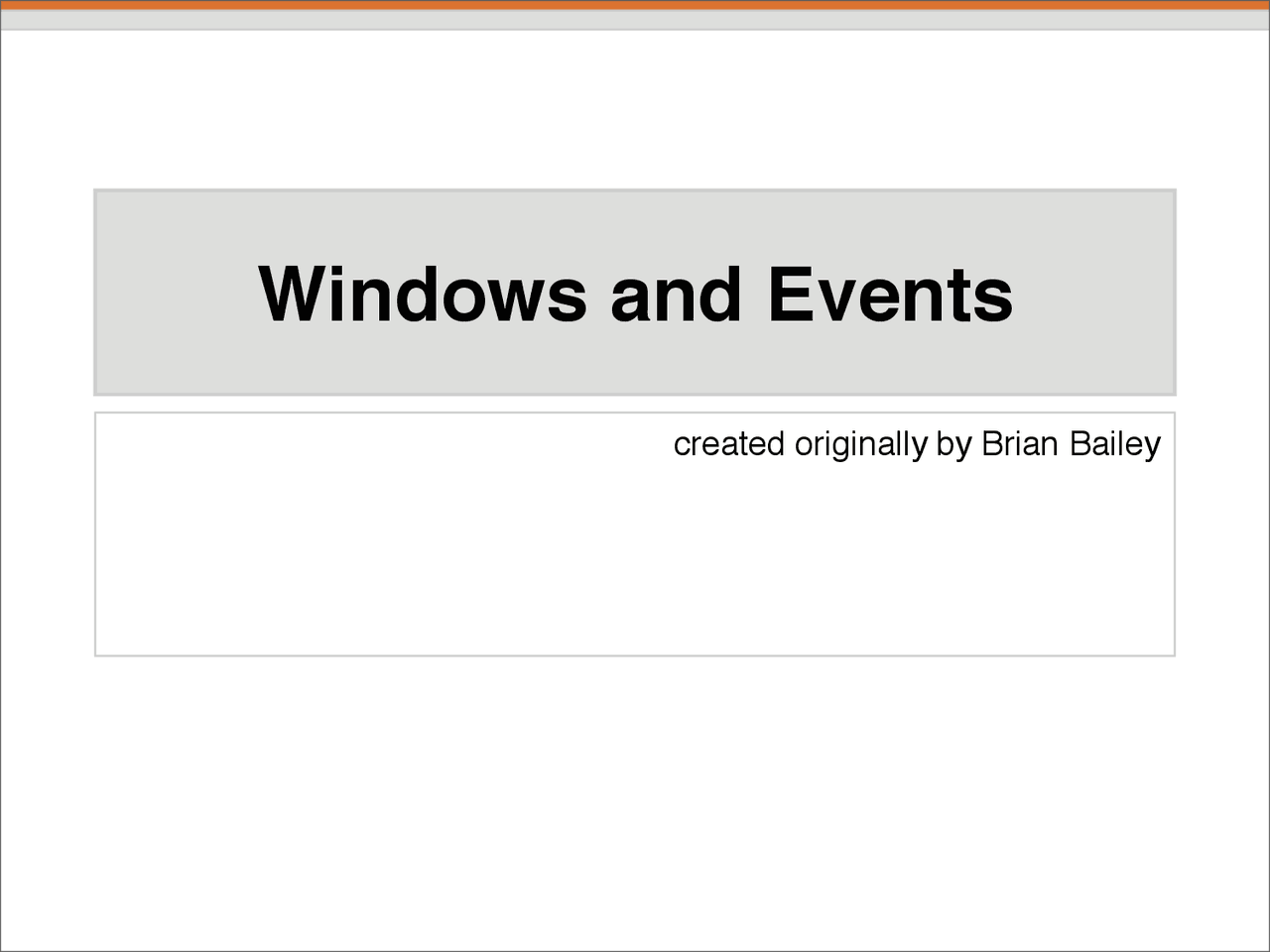 Review On Windows And Events User Interface Design Cs 465 Docsity