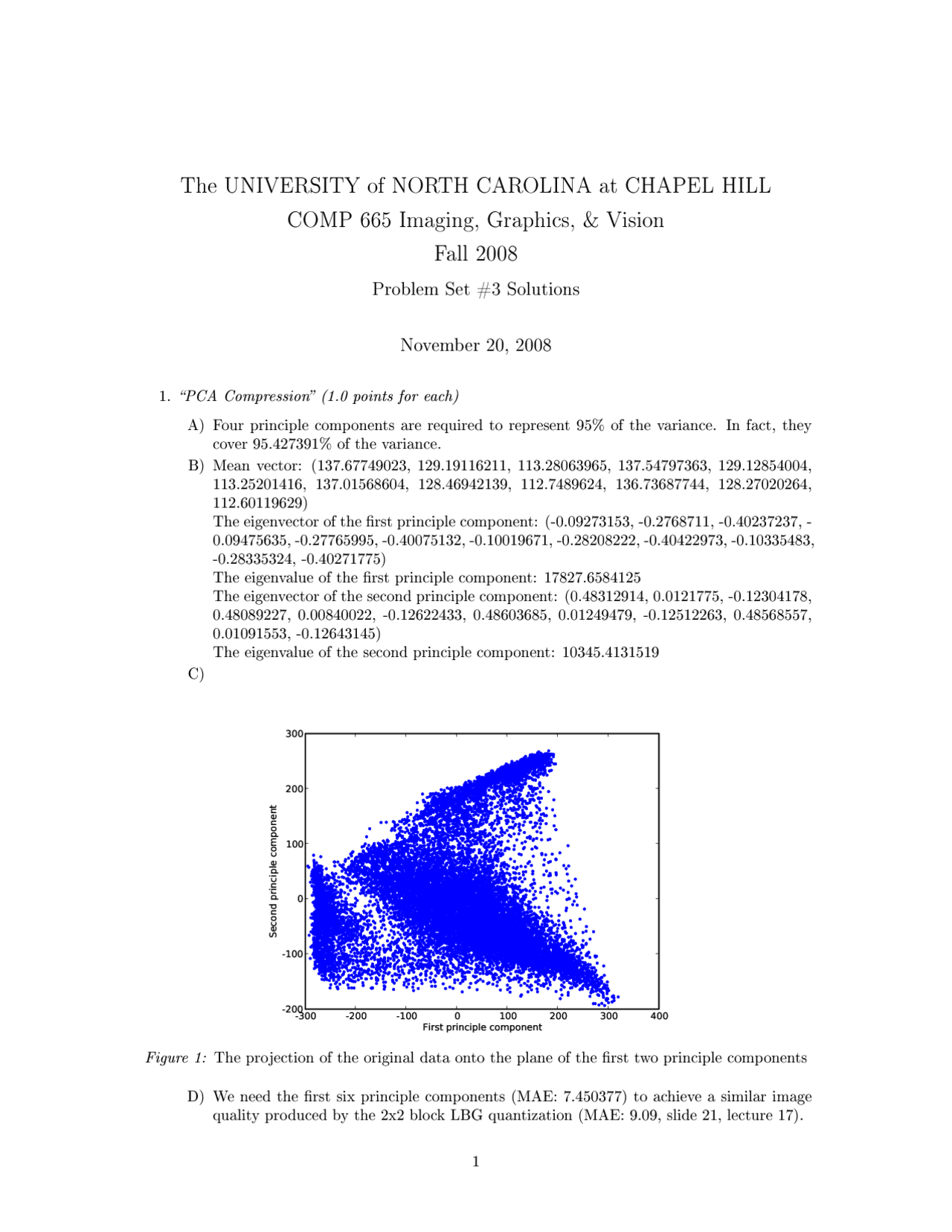 Solutions to COMP 665 Problem Set #3, UNC Chapel Hill, Fall 2008 | Assignments Computer Science ...