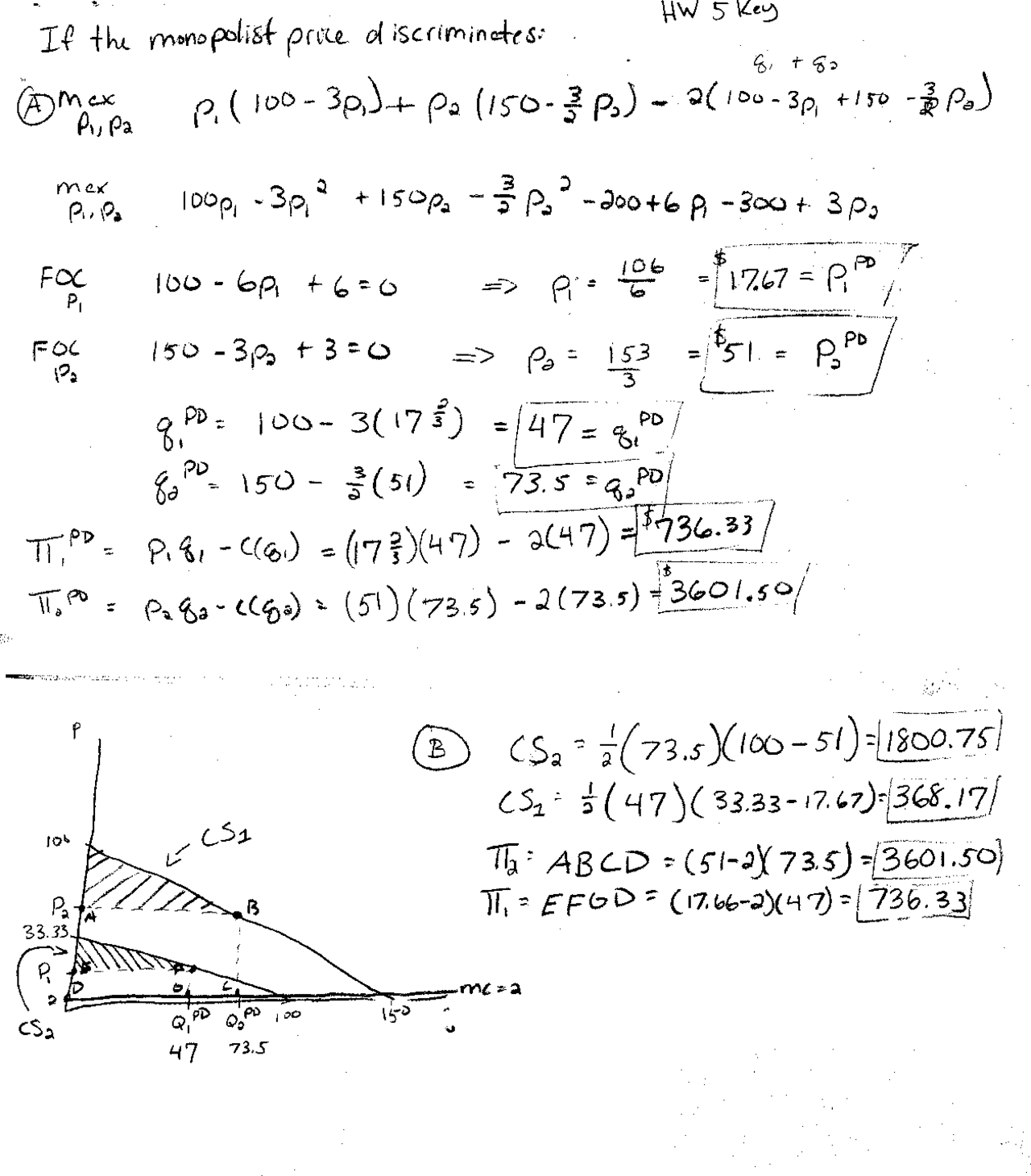 Homework 5 With Answers Industrial Organization Econ 445 Docsity