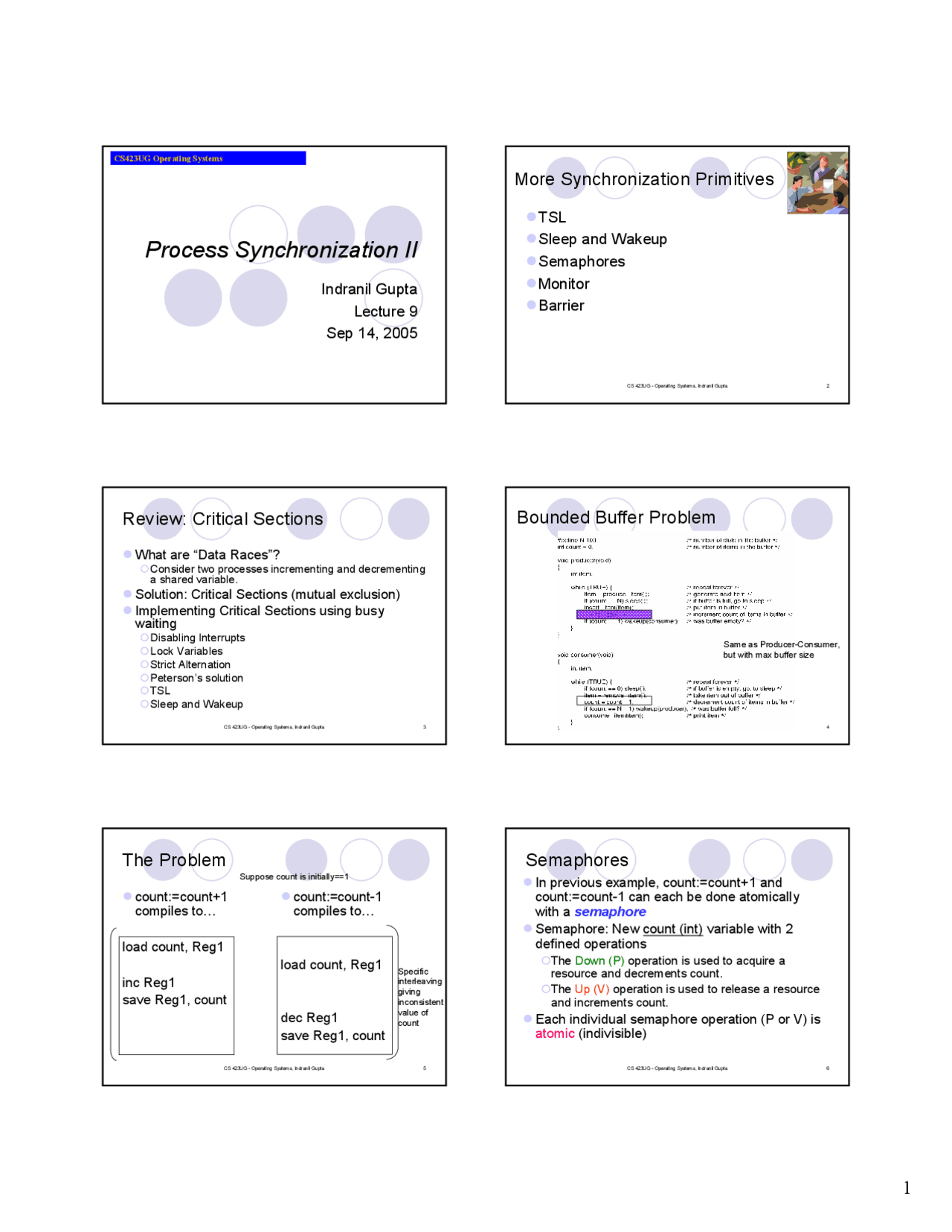 Process Synchronization Ii In Operating Systems Design Lecture Slides 1907