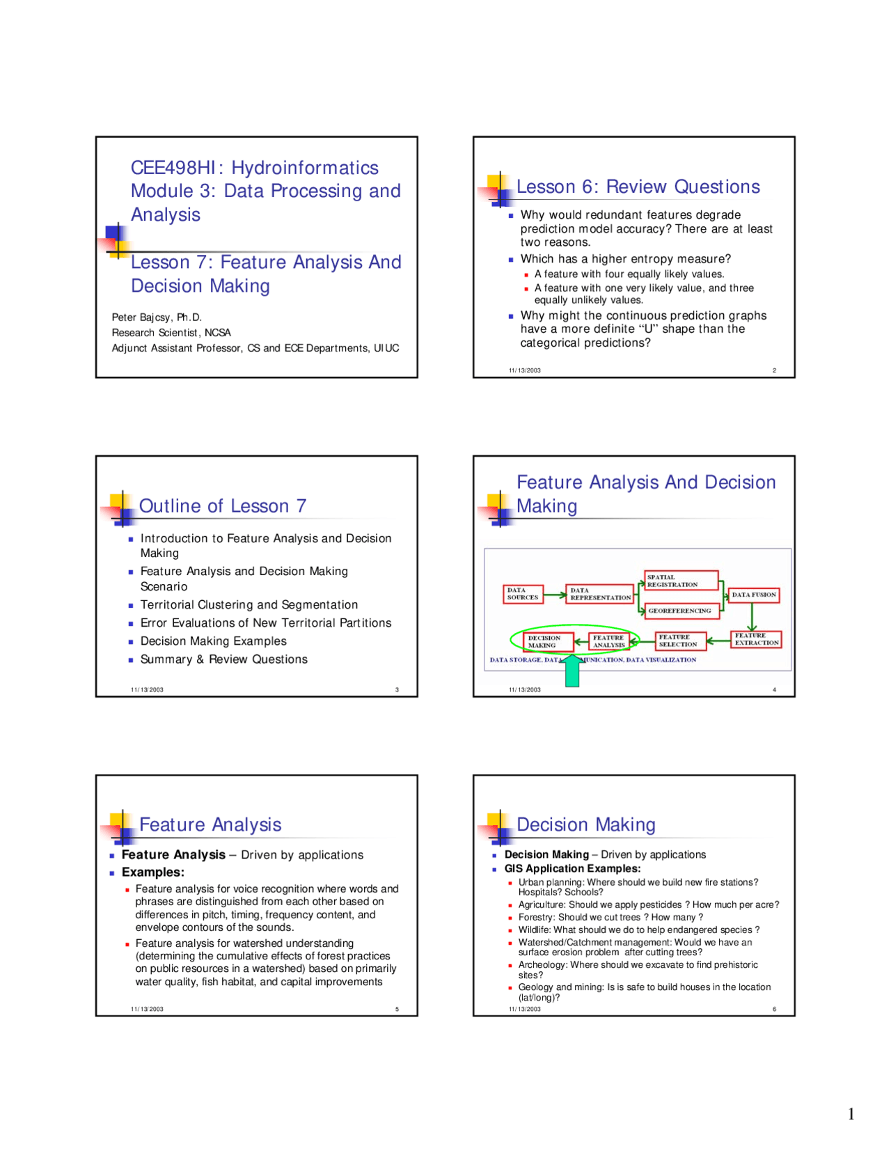 Hydro Informatics Module 3: Data Processing and Analysis | CEE 498 ...