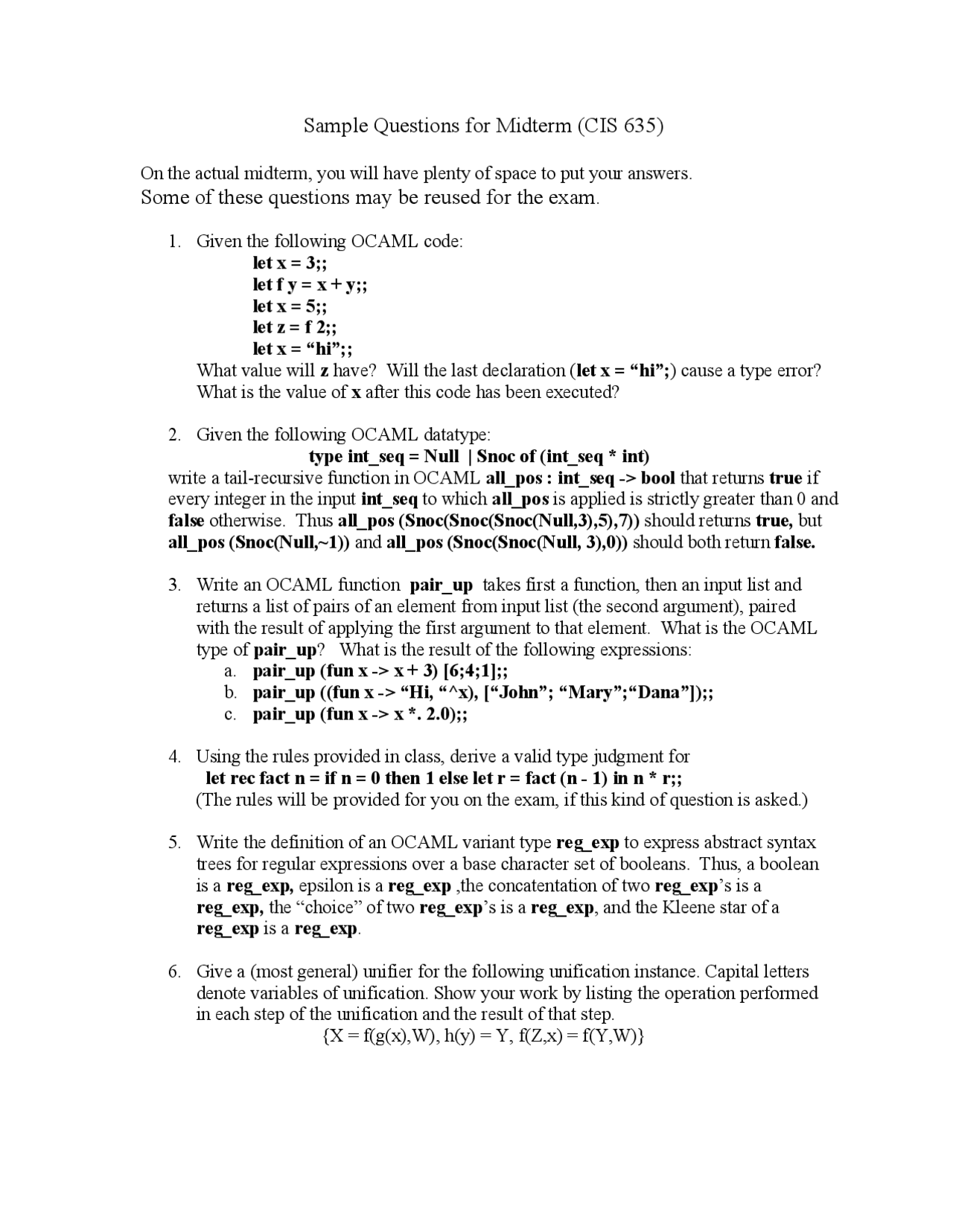 Questions on Probability with Engineering Application - Midterm Exam | CS 421 - Docsity
