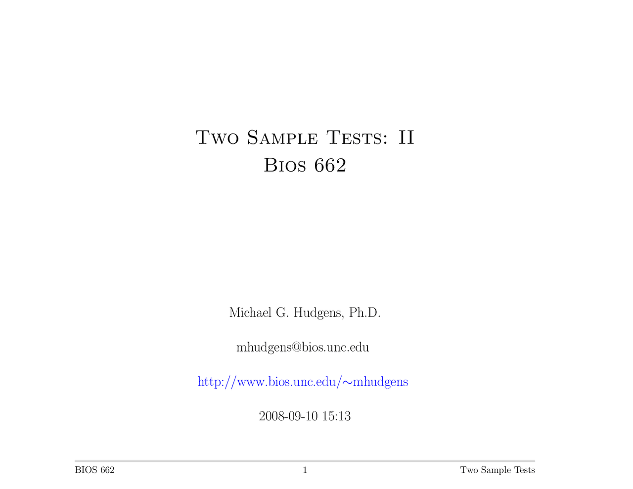 Two-Sample Tests: Wilcoxon Rank Sum Test and Permutation Test - Prof ...