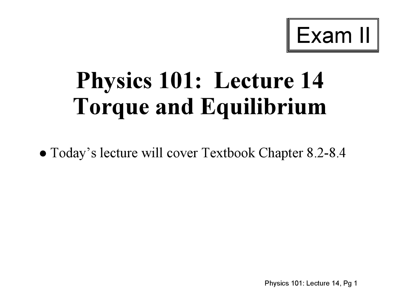 Torque and Equilibrium - College Physics: Mechanics and Heat | PHYS 101 ...
