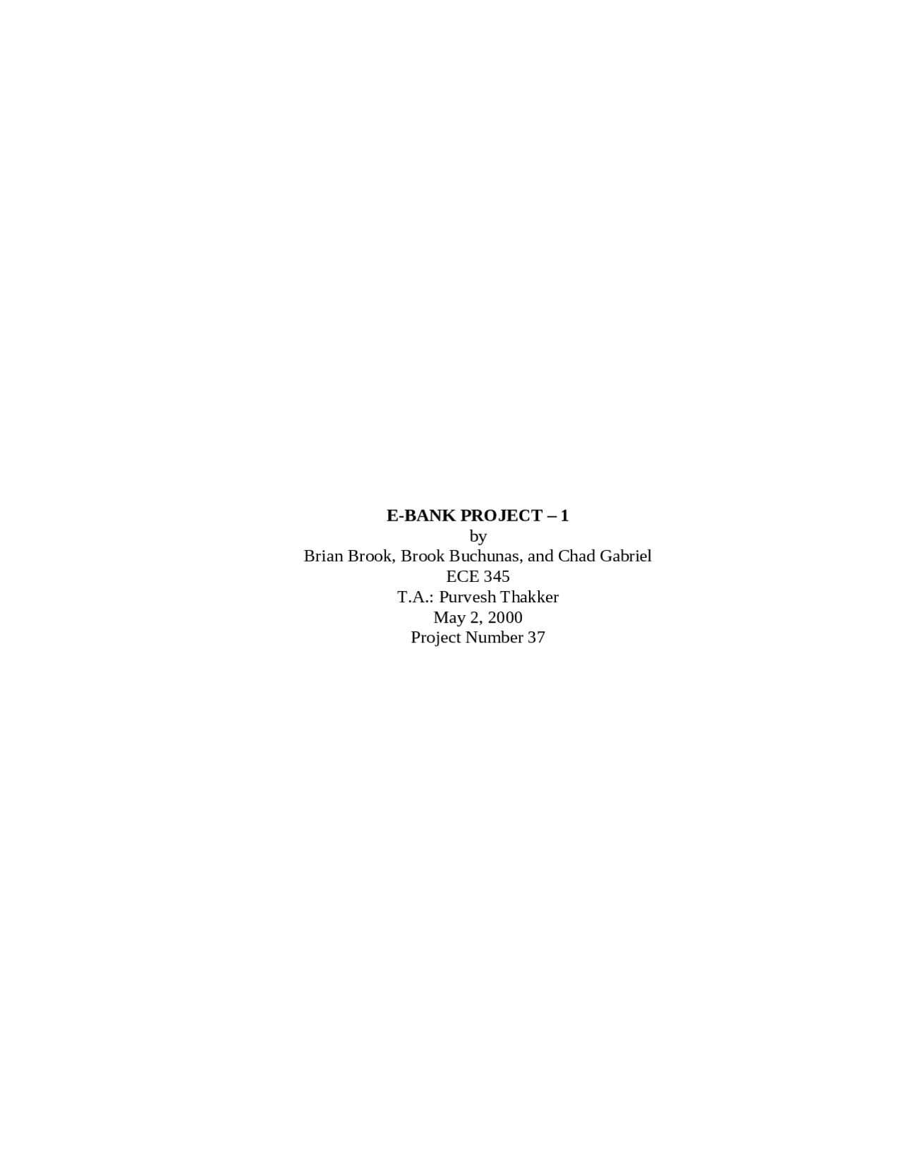 E Bank Project Senior Design Project Lab Ece 445 Docsity