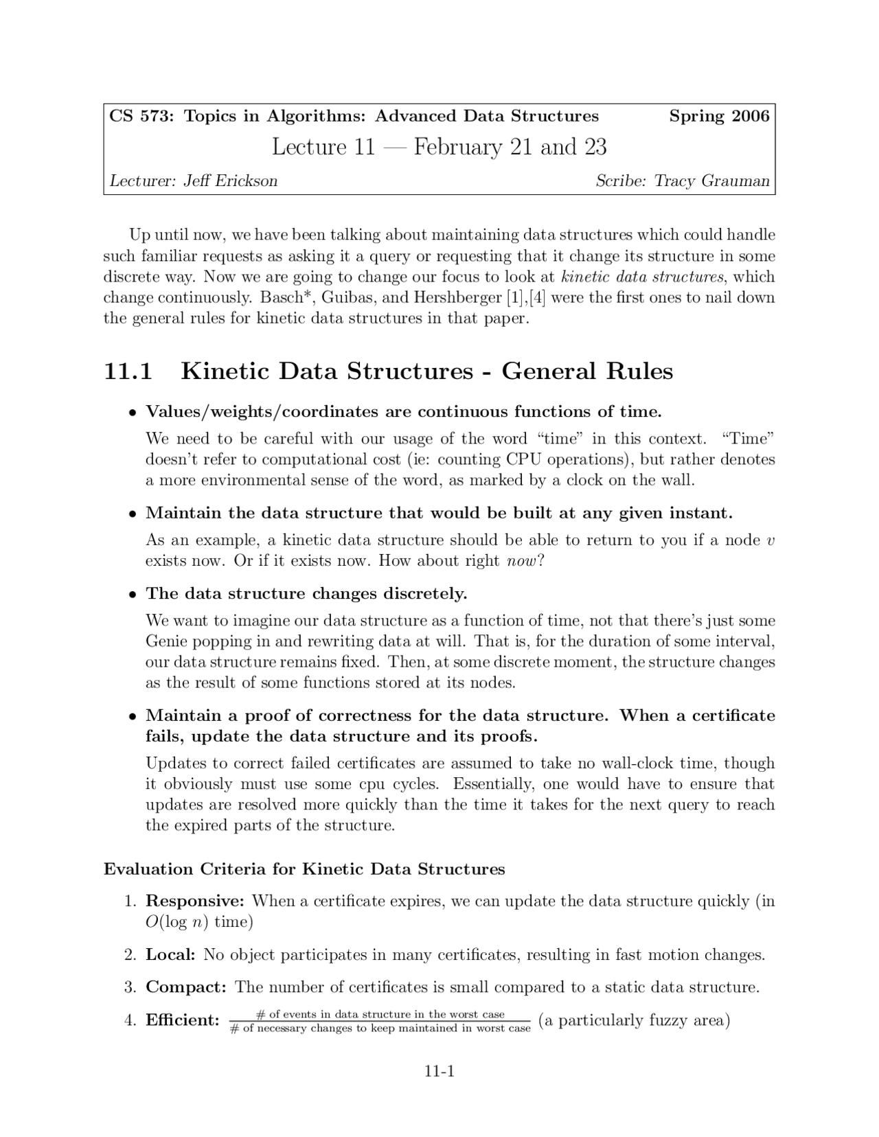 Advanced Data Structures Algorithms Cs 573 Docsity