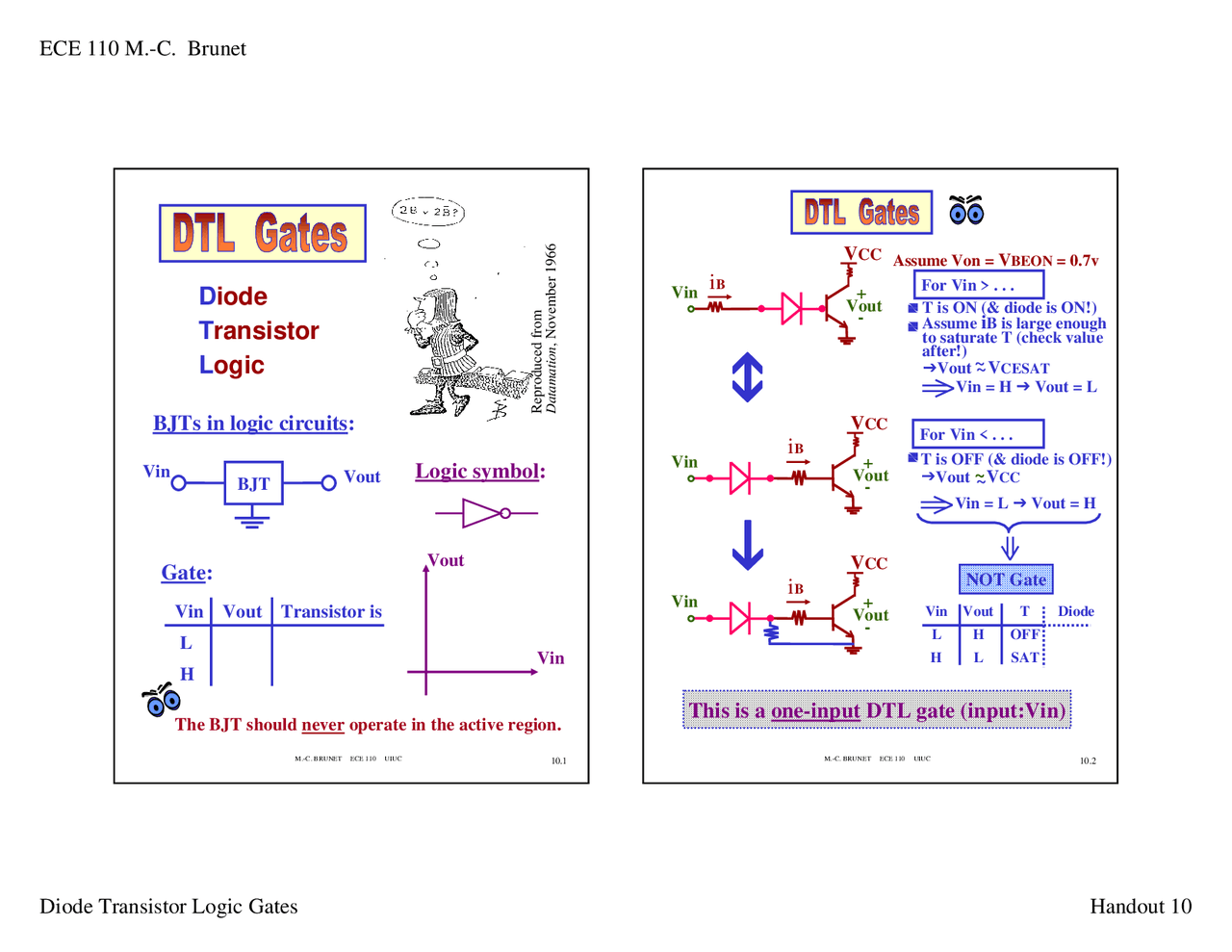 Diode Transistor Logic Gate - Introduction to Electronics - Slides ...