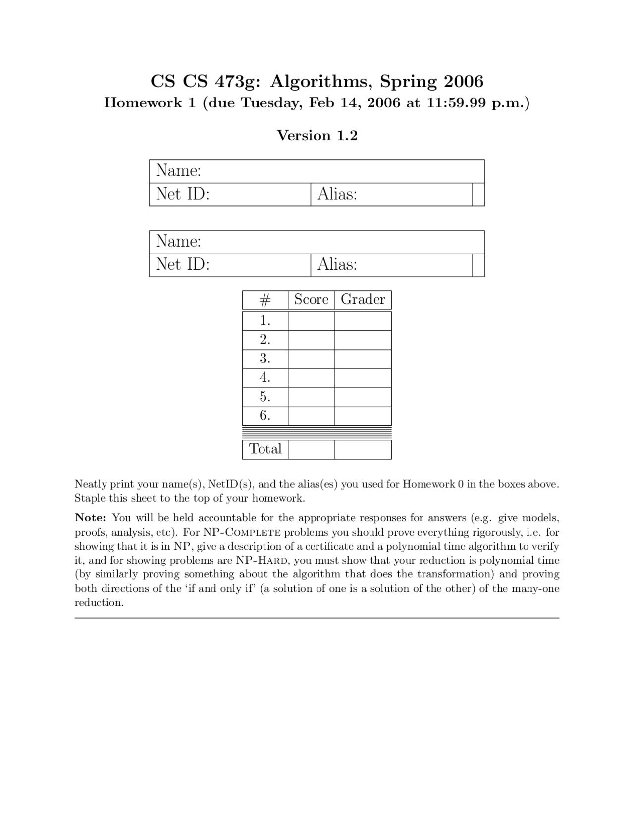 Homework 1 Practice Problems On Fundamental Algorithms Cs 473 Docsity