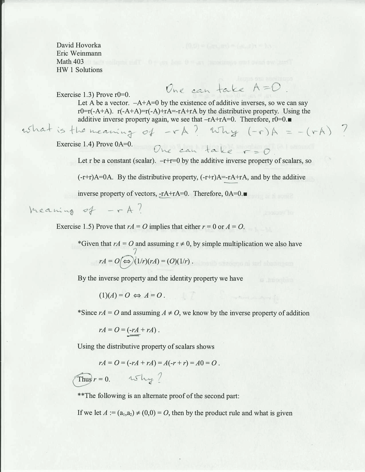 Solutions For Homework I Euclidean Geometry Math 403 Docsity