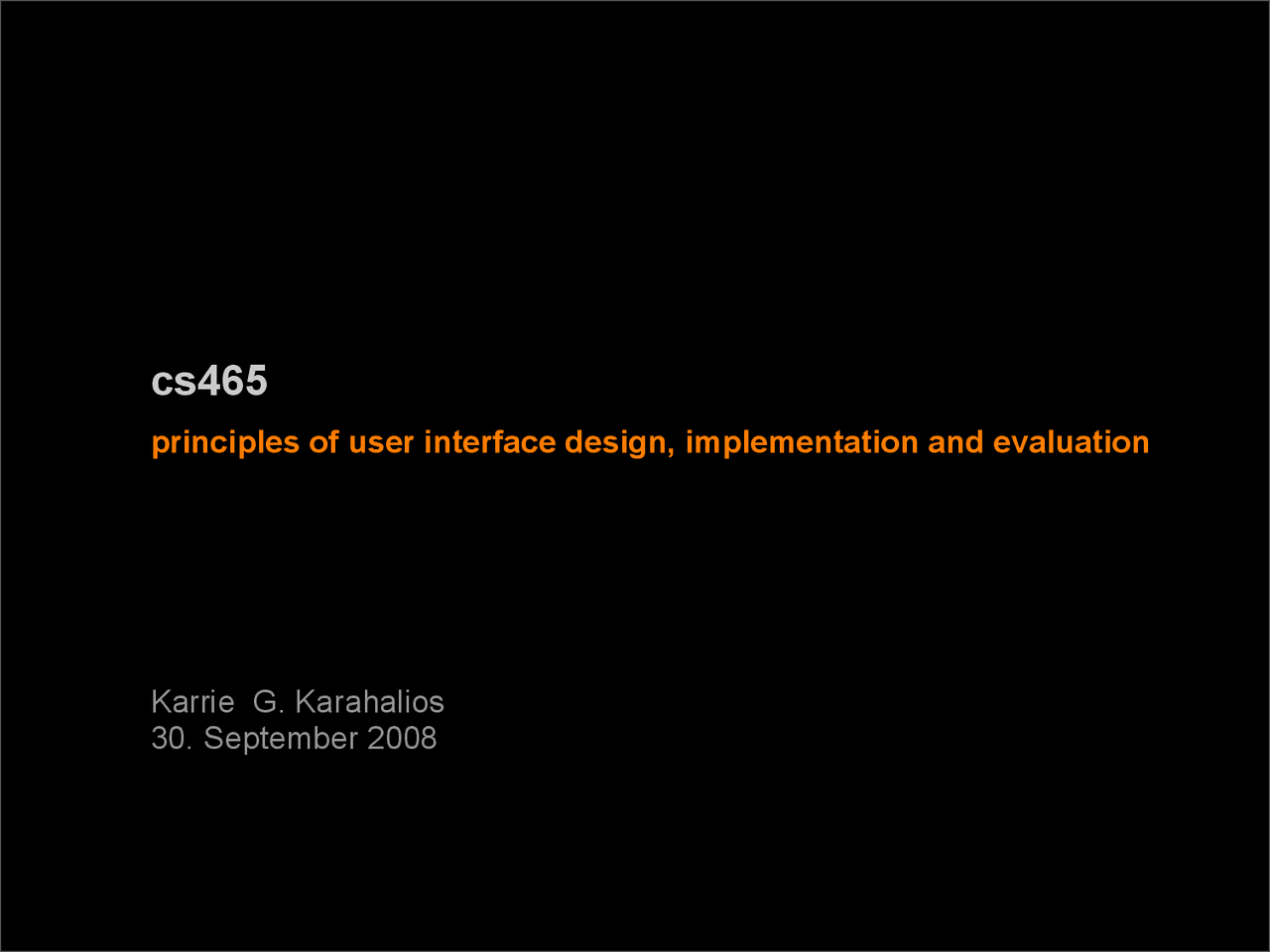 Goms Action Analysis User Interface Design Slides Cs 465 Docsity