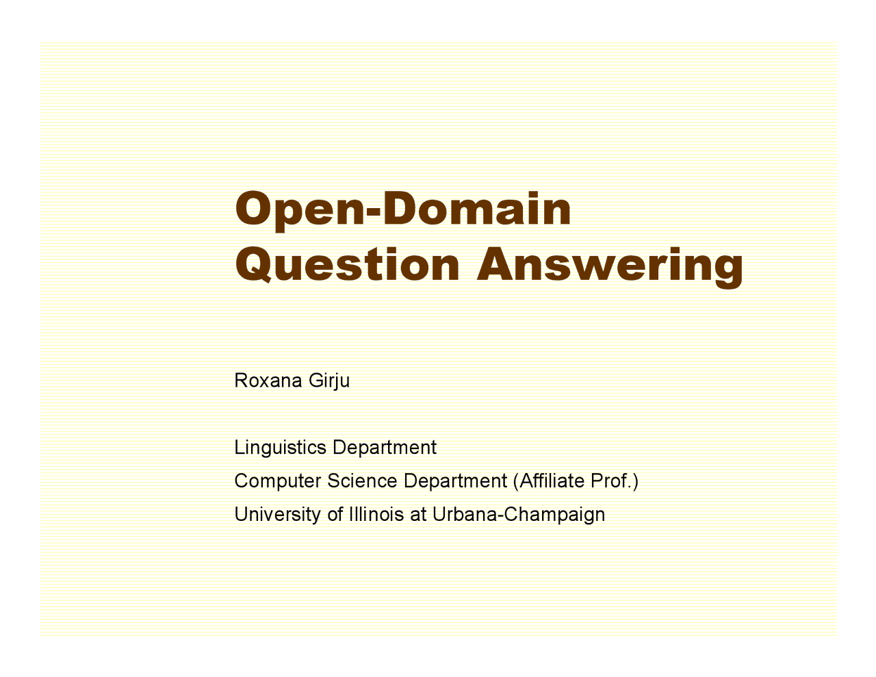 Natural Language Processing: Understanding and Answering Questions with ...