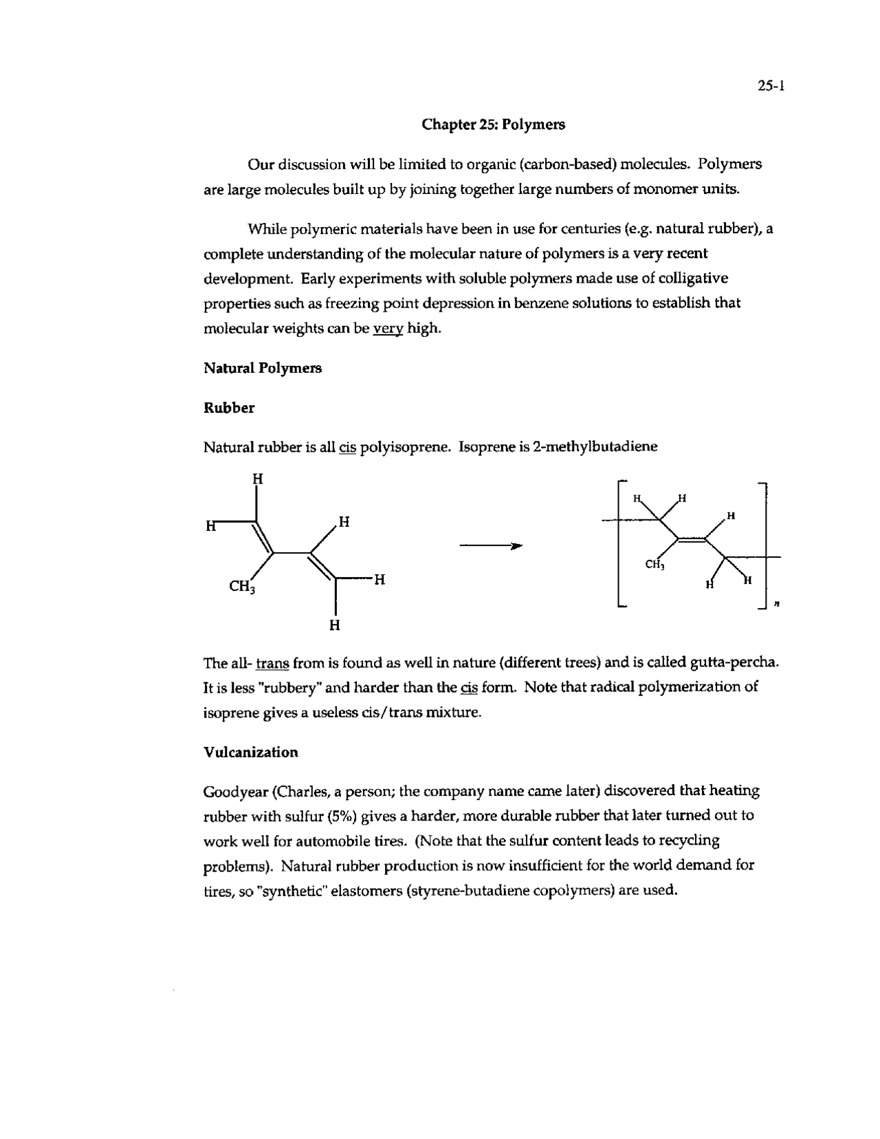 Study Materials for Polymers - General Chemistry | CHEM 165 - Docsity
