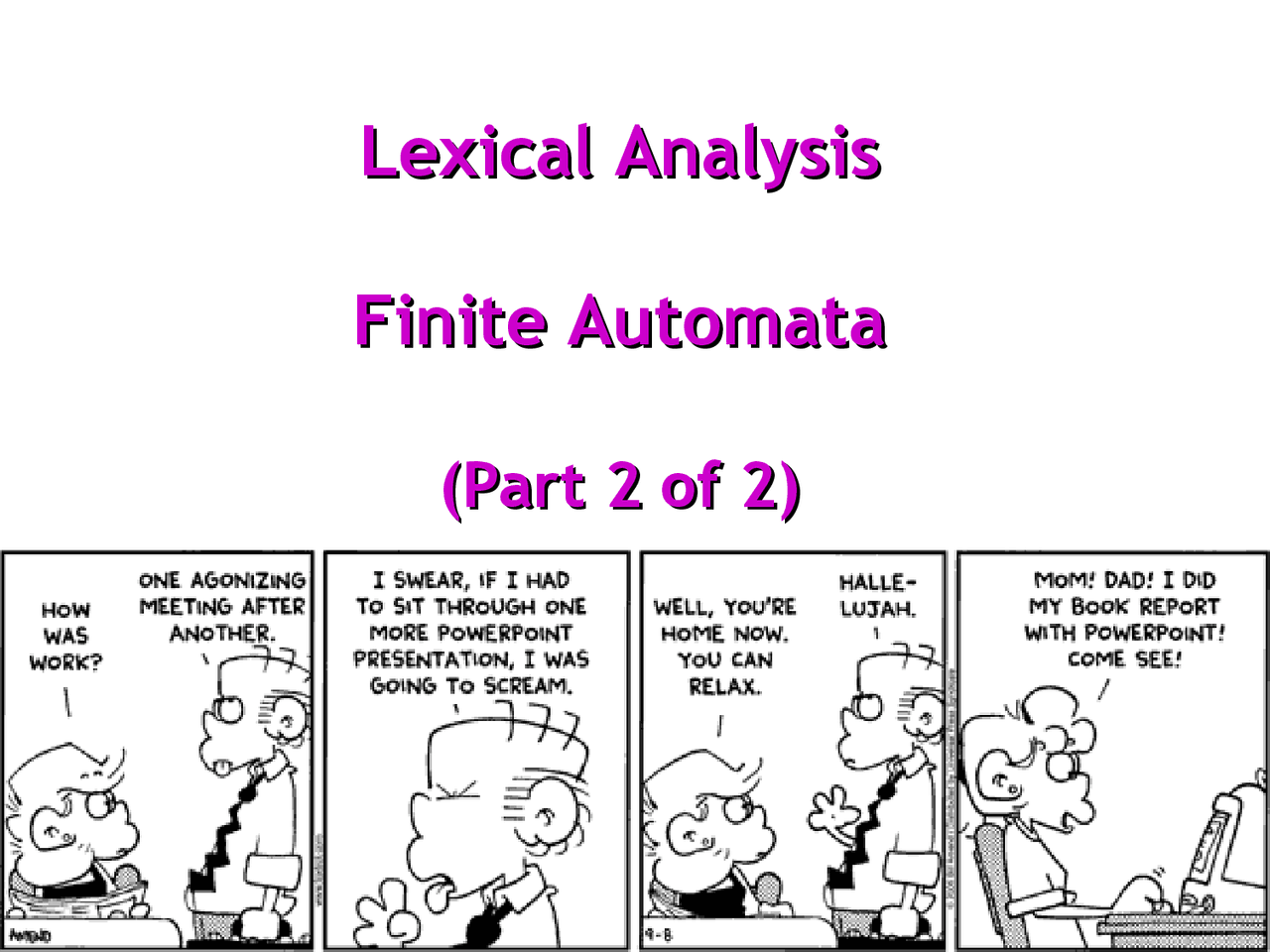 Lexical Analysis Finite Automata - Programming Languages | CS 4610 - Docsity