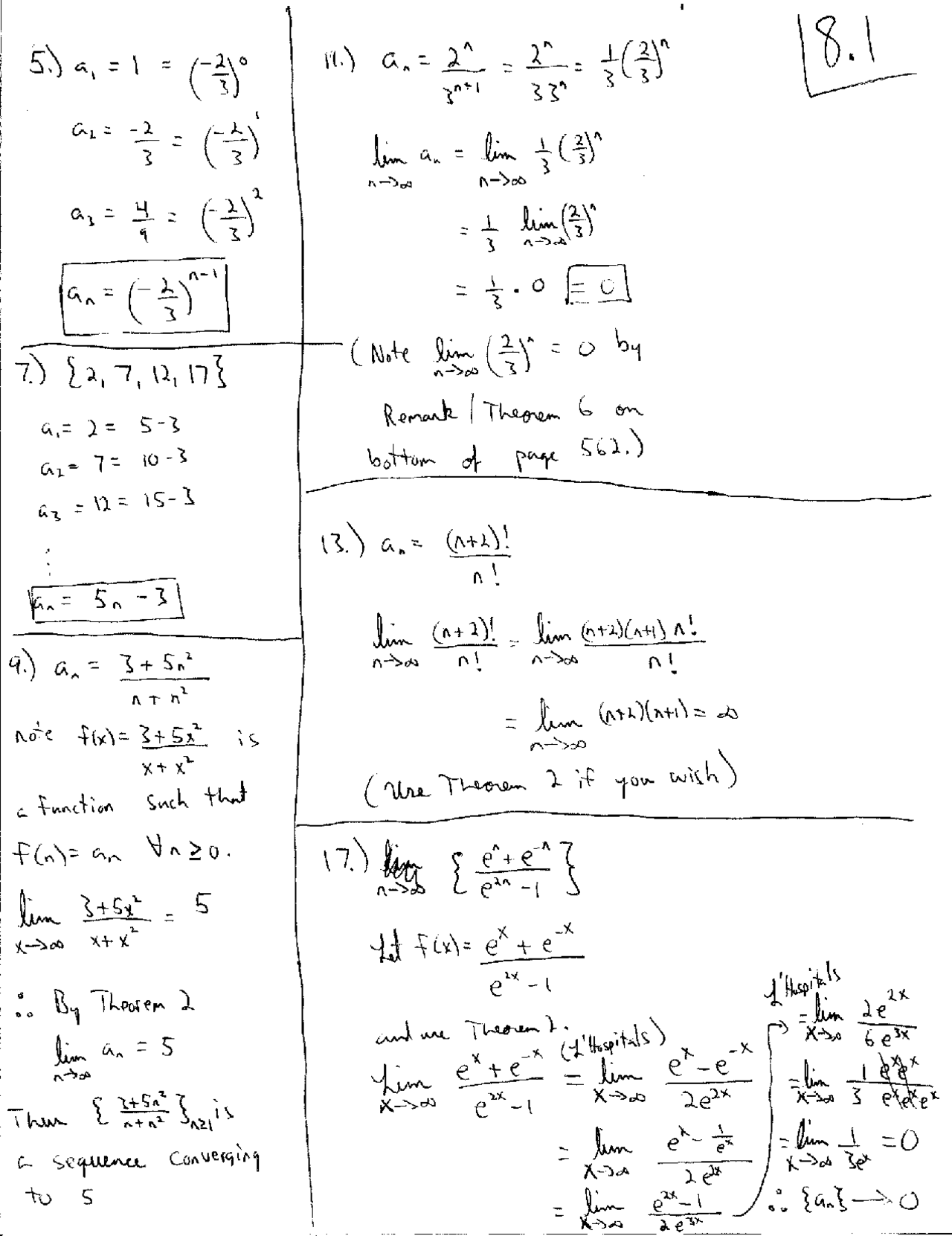 Sample Assignment 8 With Resolution Calculus Ii Ma 241 Docsity
