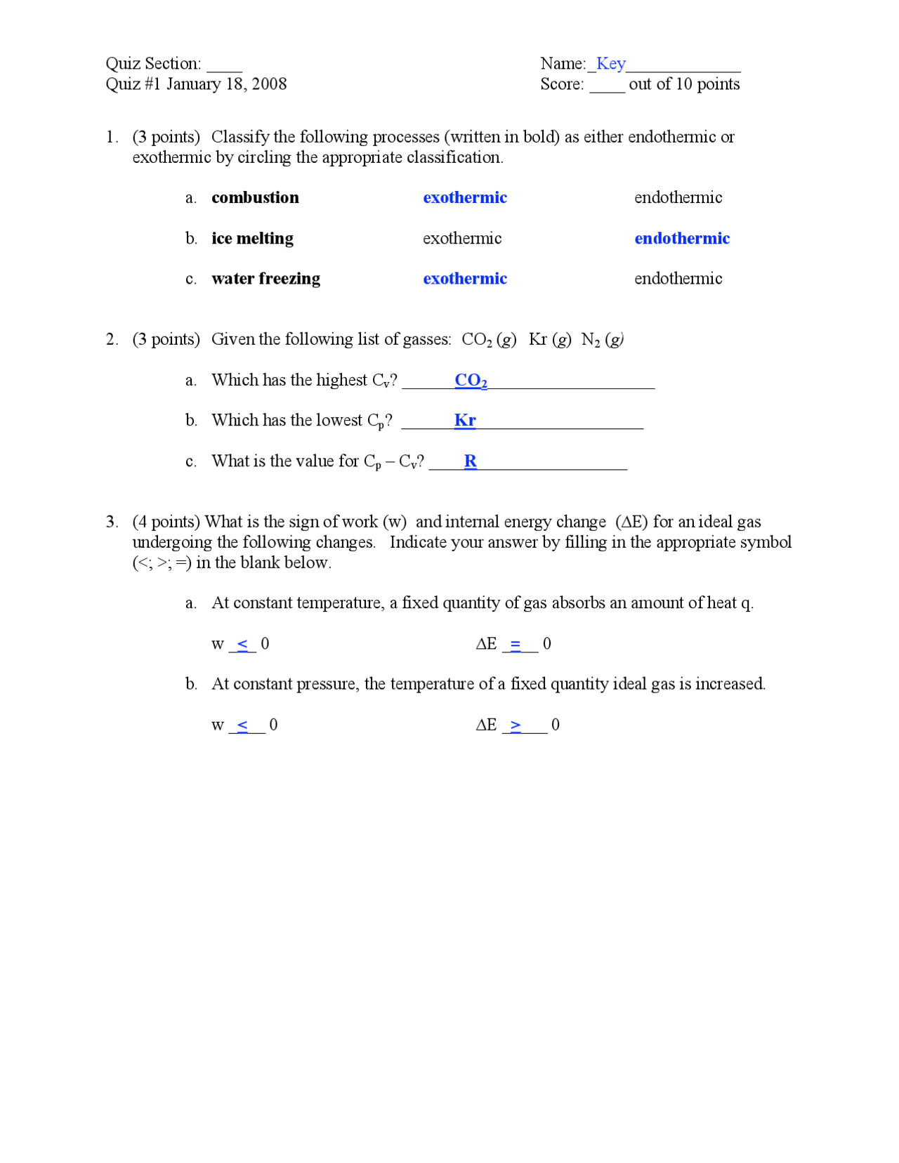 Quiz 1 Questions - General Chemistry | CHEM 152 | Quizzes Chemistry ...