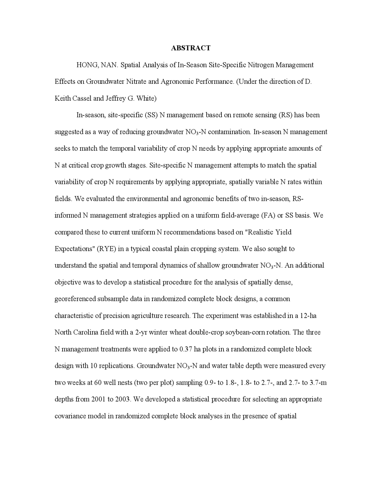 Hong Nan Spatial Analysis Thesis Pp 492 Docsity