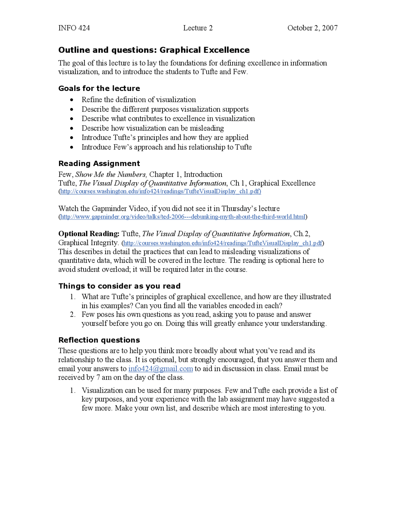 Graphical Excellence - Information Visualization and Aesthetics | INFO ...