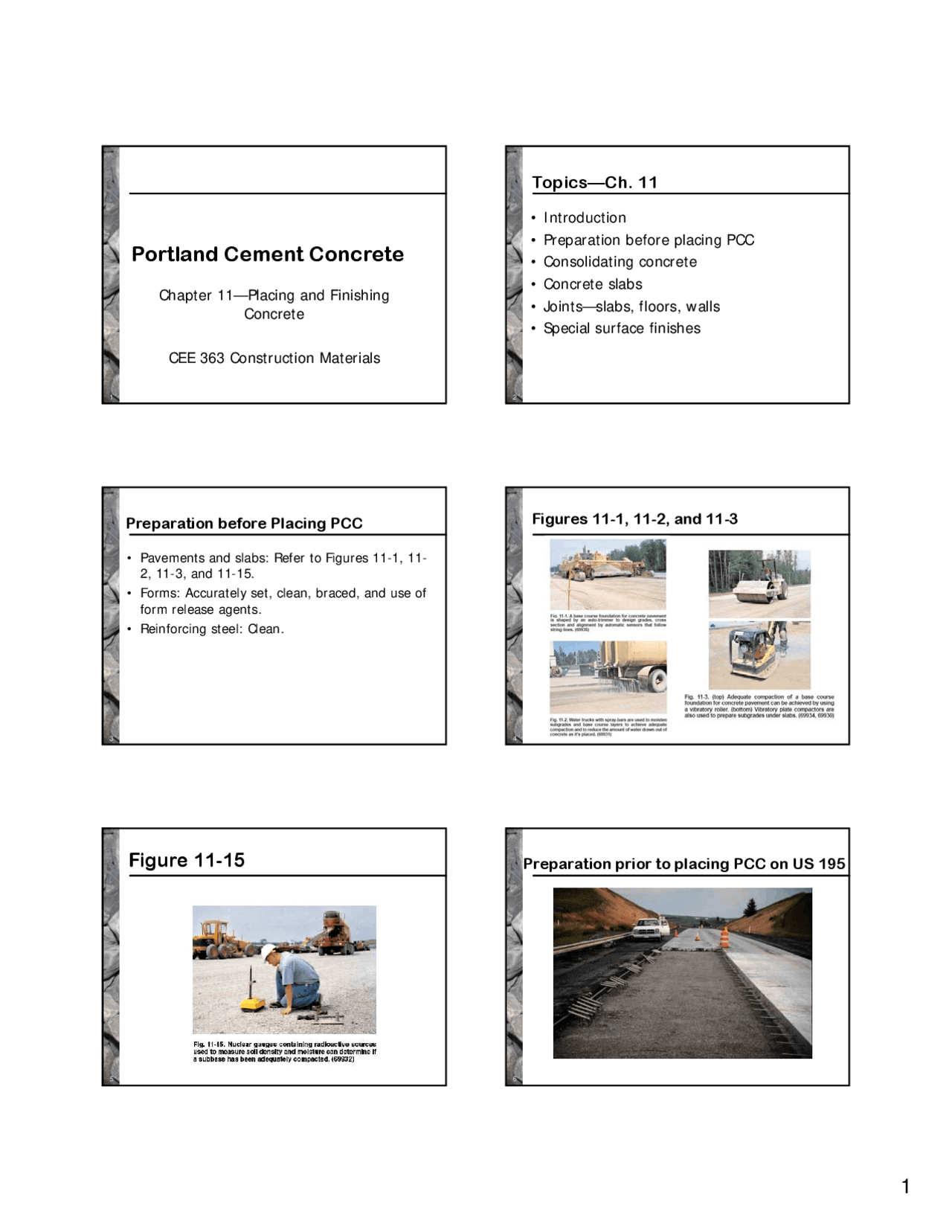Lecture Notes on Portland Cement Concrete of Construction Materials ...