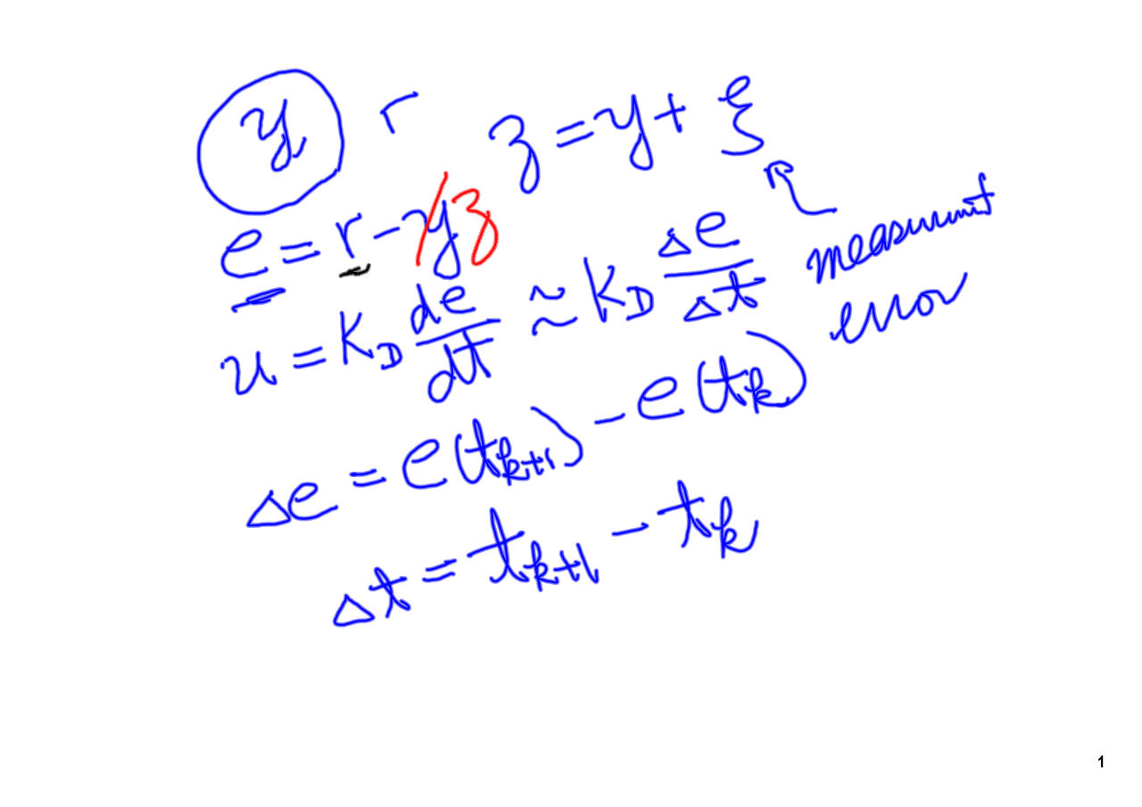 Notes On Solved Problems On Mechatronics Ece 456 Docsity