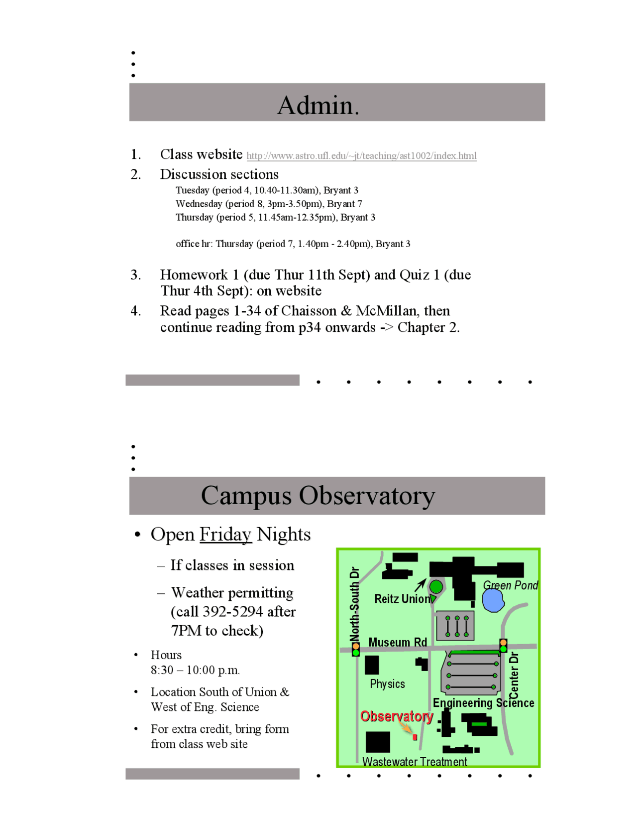 Admin Campus Observatory Discover The Universe Lecture Slides Ast