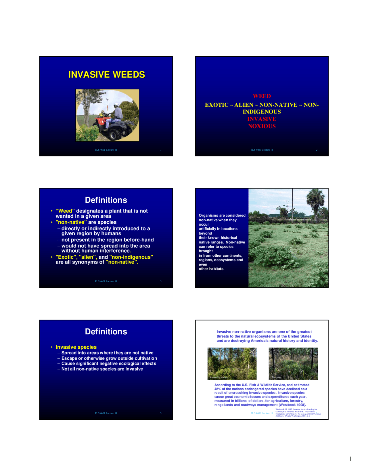 Weed Principle Of Weed Science Lecture Slides Pls 4601 Docsity