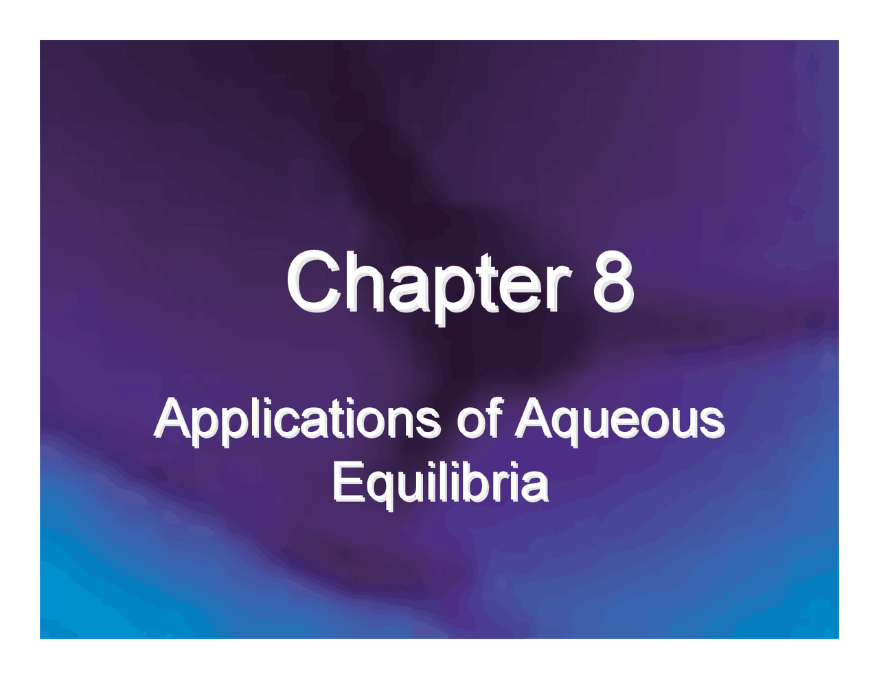 Applications Of Aqueous Equilibria Slides Chem 142 Docsity