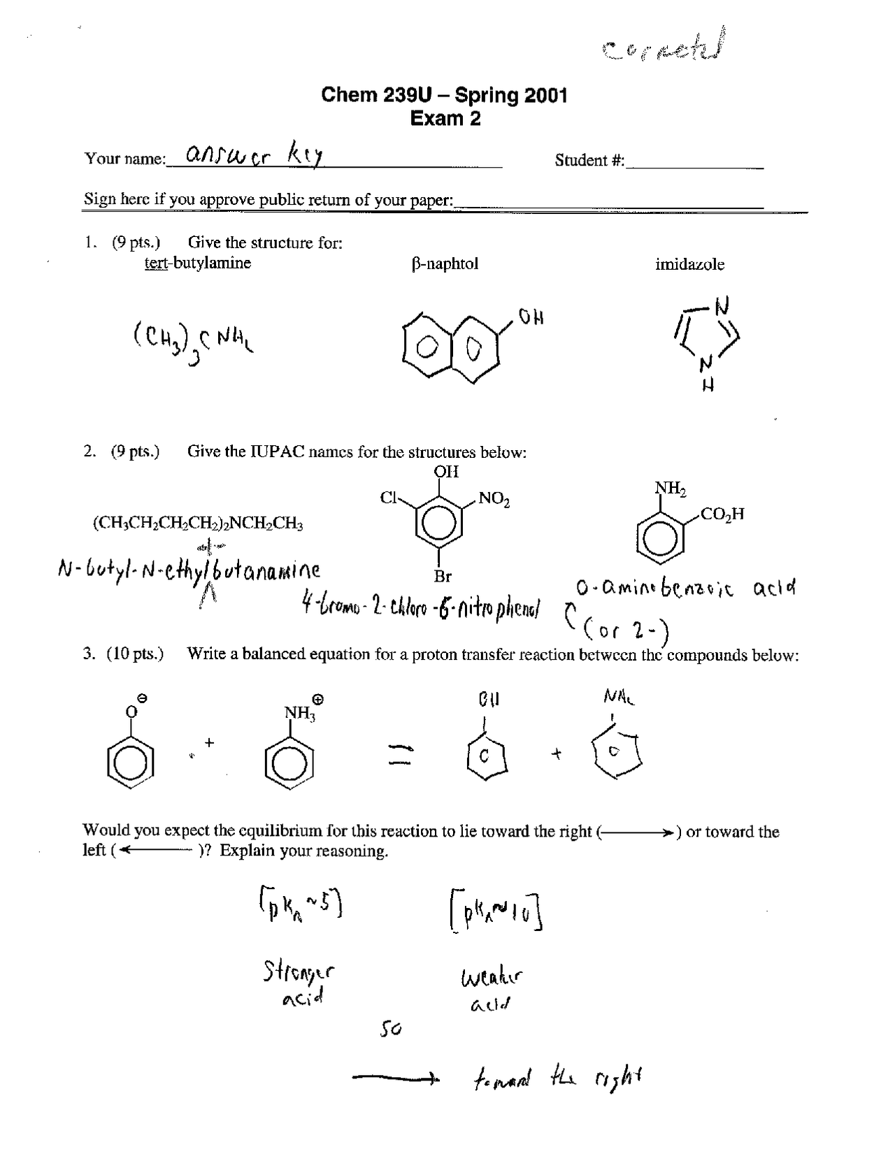 Practice Questions For Organic Chemistry Exam 2 CHEM 239 Docsity practice-questions-for-organic-chemistry-exam-2-chem-239-docsity