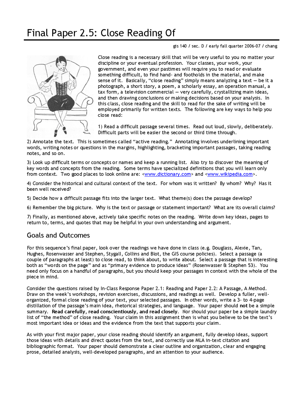 Close Reading: A Necessary Skill for Academic Success - Prof. Edmond ...