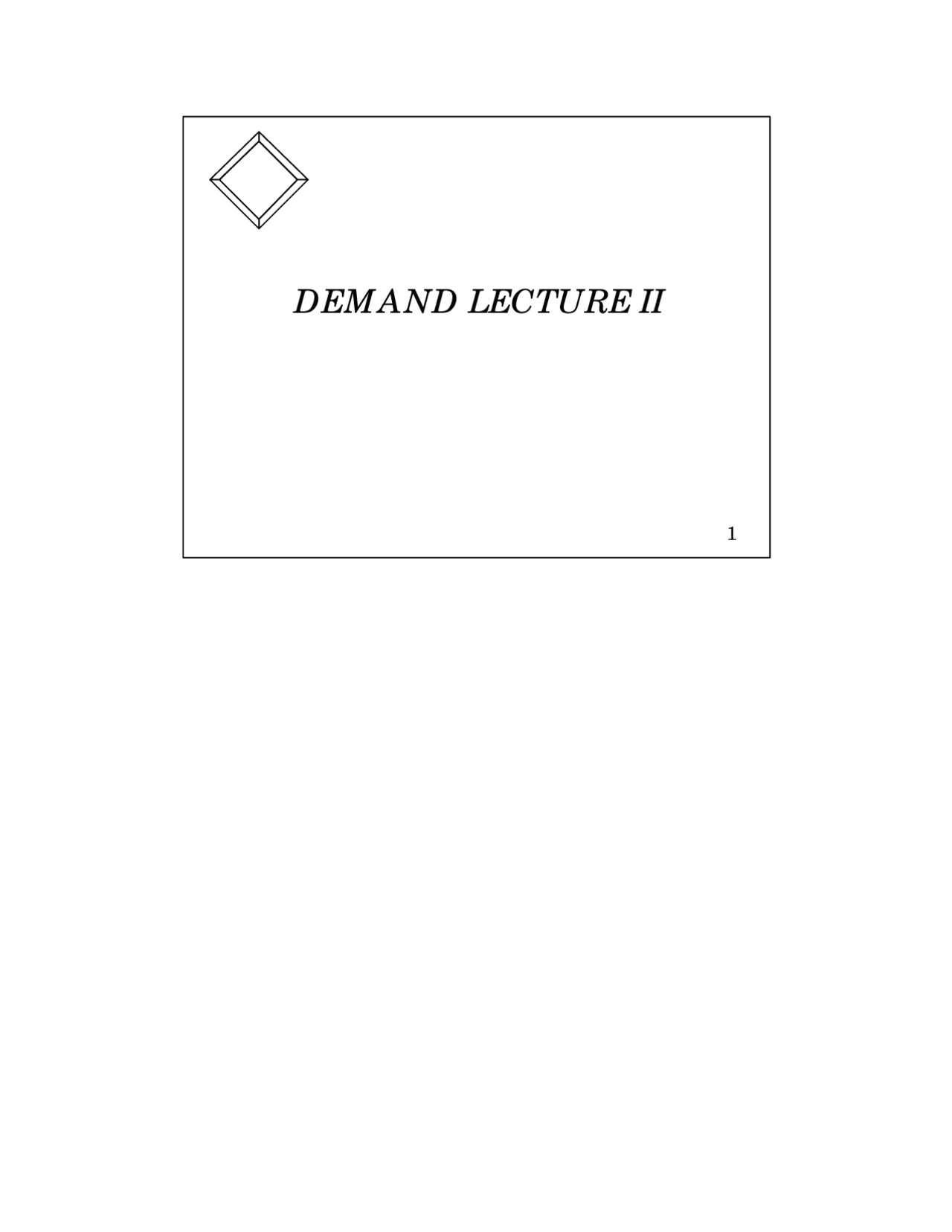Demand Introduction To Agricultural Economics Lecture Slides Are