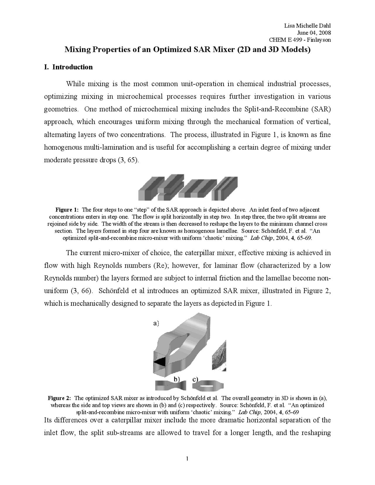 Mixing Properties of an Optimized SAR Mixer - Project Report | CHEM E ...