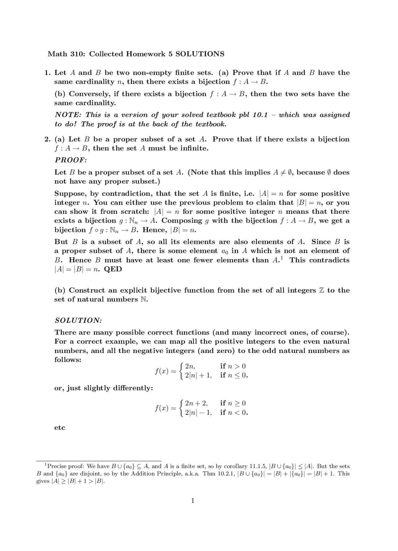 7 Questions On Math Reasoning With Answers Homework 5 Math 310