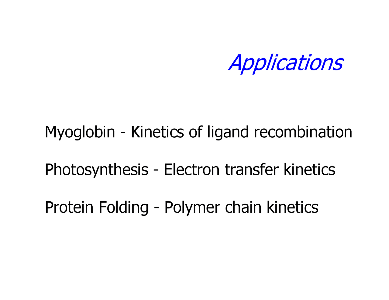 Myoglobin Photosynthesis And Protein Folding Lecture Slides Ch 331