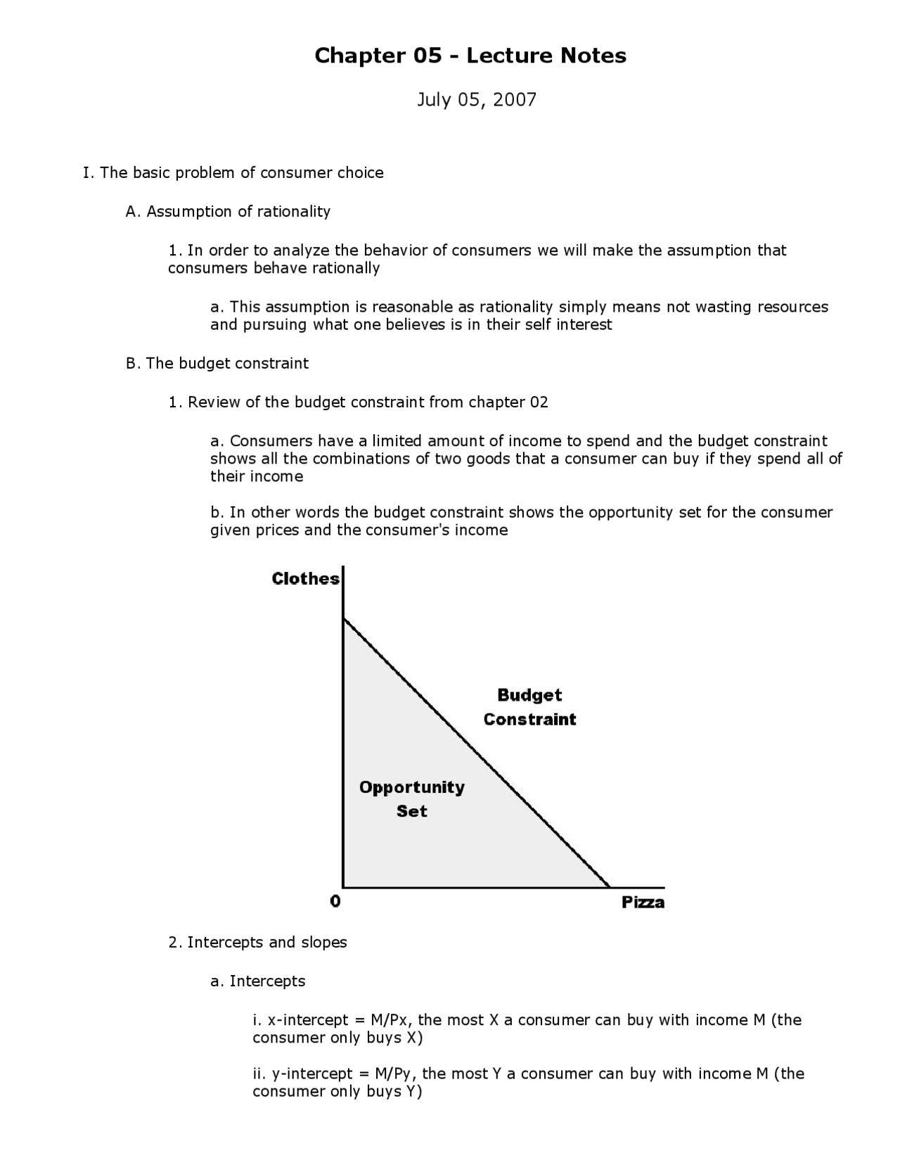 Notes On Costs And Profit Maximization Ec 205 Docsity