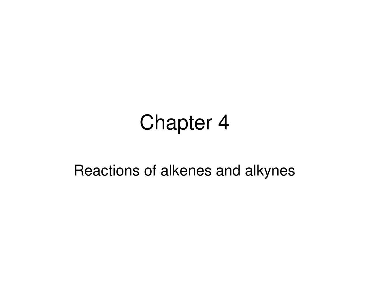 Slides On Reactions Of Alkenes And Alkynes Chem 223 Docsity